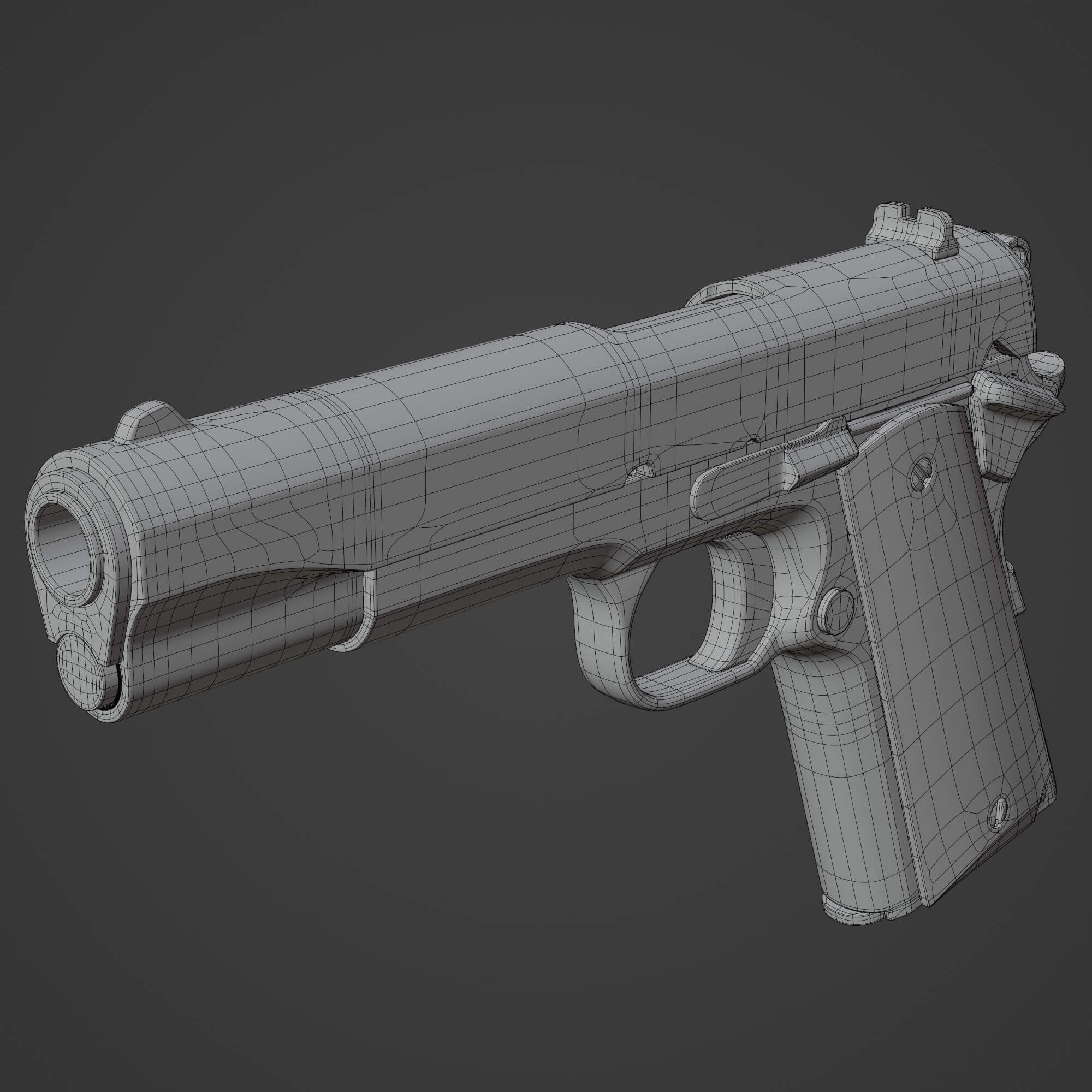 Colt 1911 Handgun - 3D Model by 3DModelingCorp