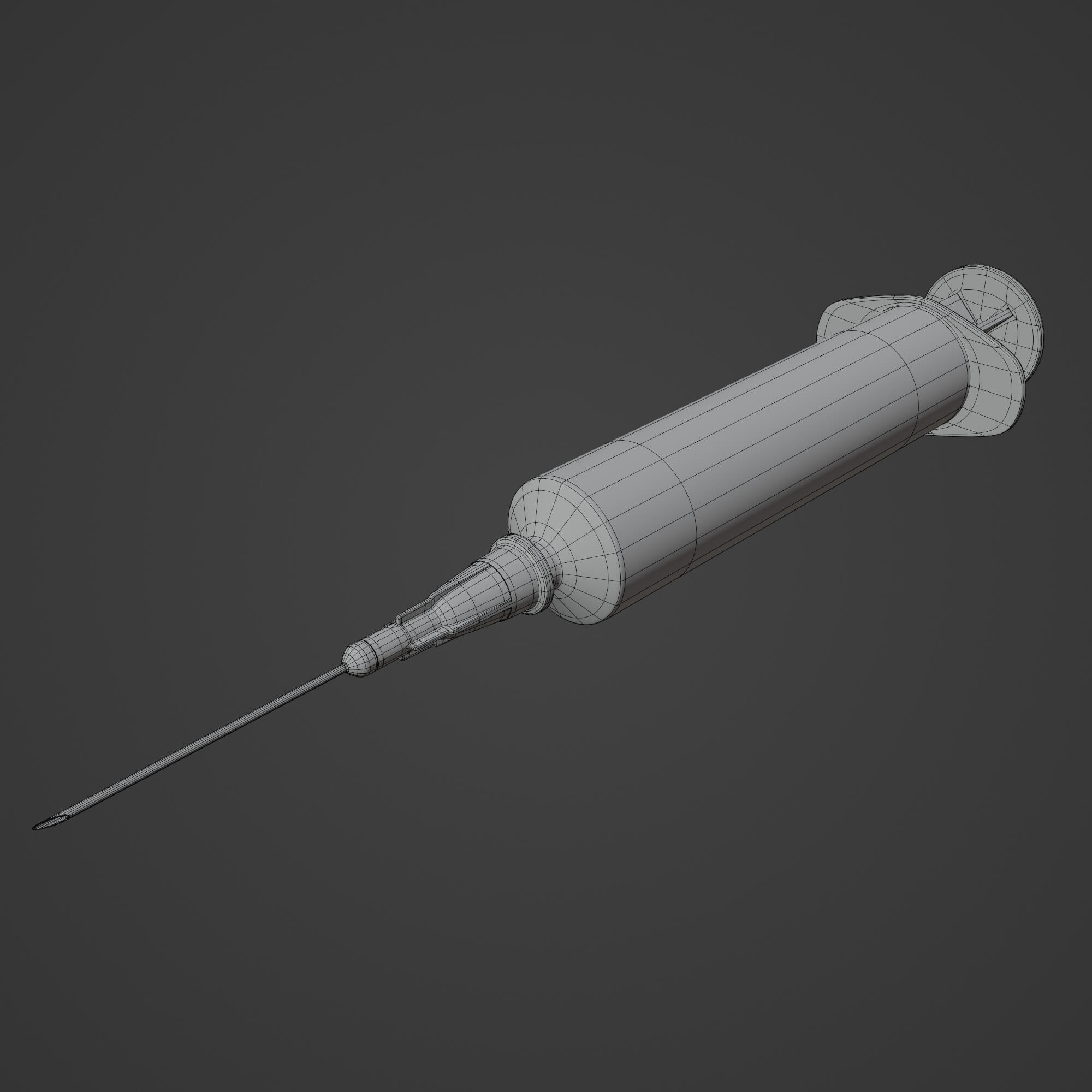 Disposable Medical Syringe - 3D Model by 3DModelingCorp