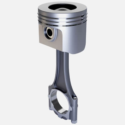 Engine Piston - 3D Model by 3DModelingCorp