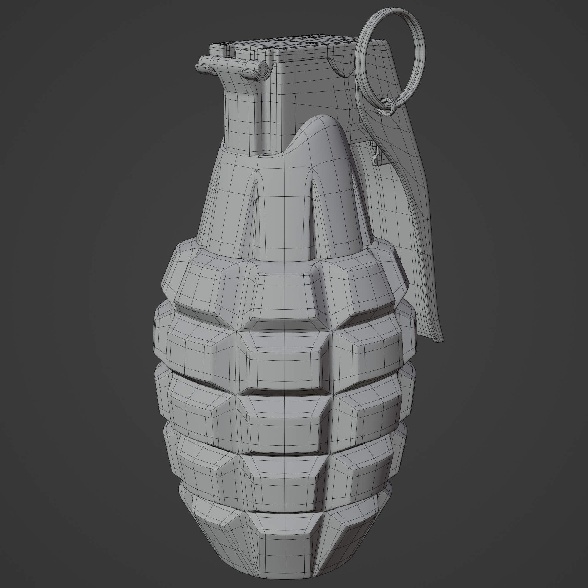 Hand Grenade - 3D Model by 3DModelingCorp