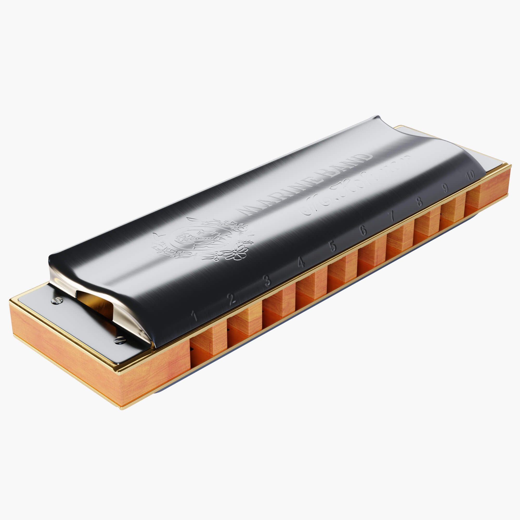 Harmonica 3D by 3DModelingCorp