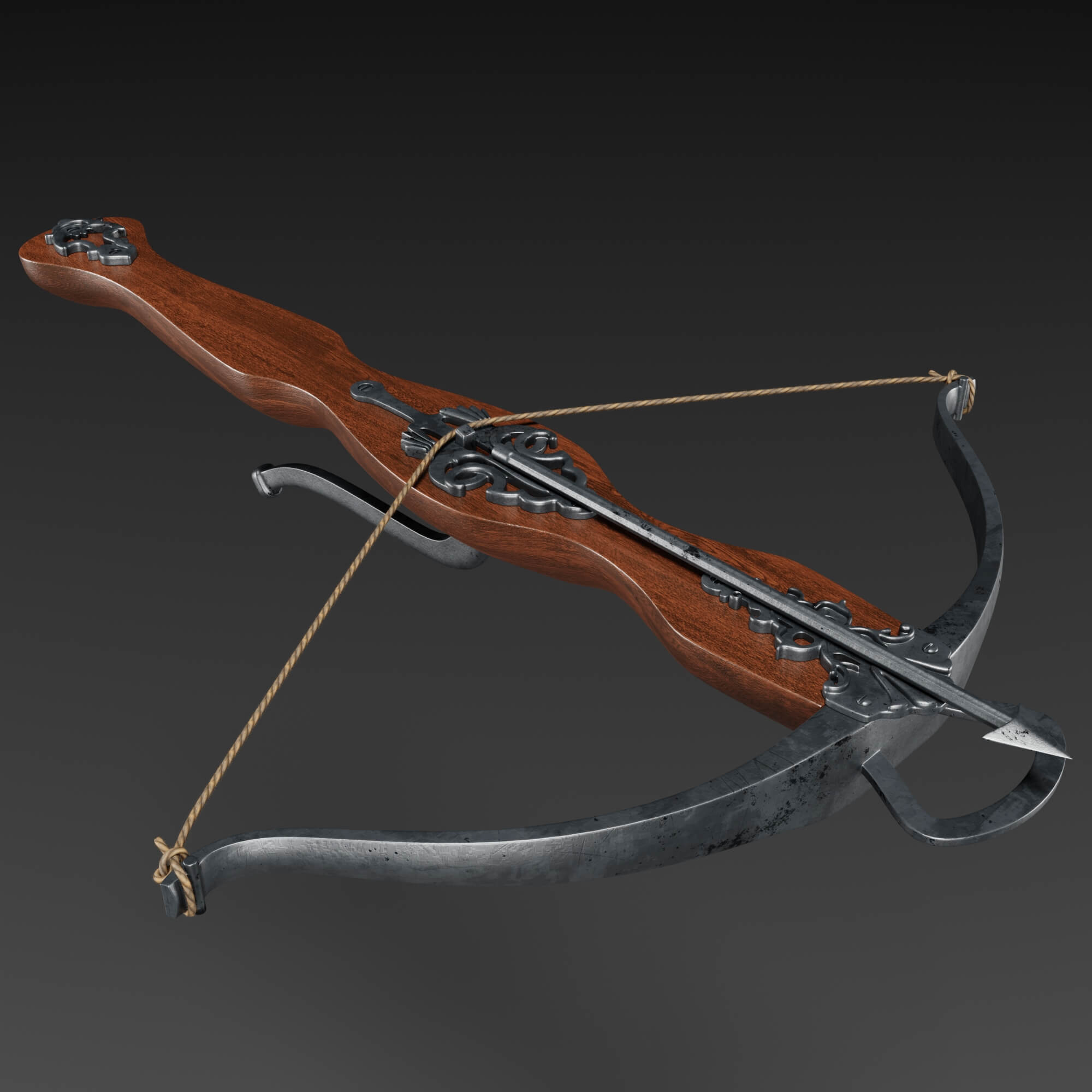 Medieval Crossbow - 3D Model by 3DModelingCorp