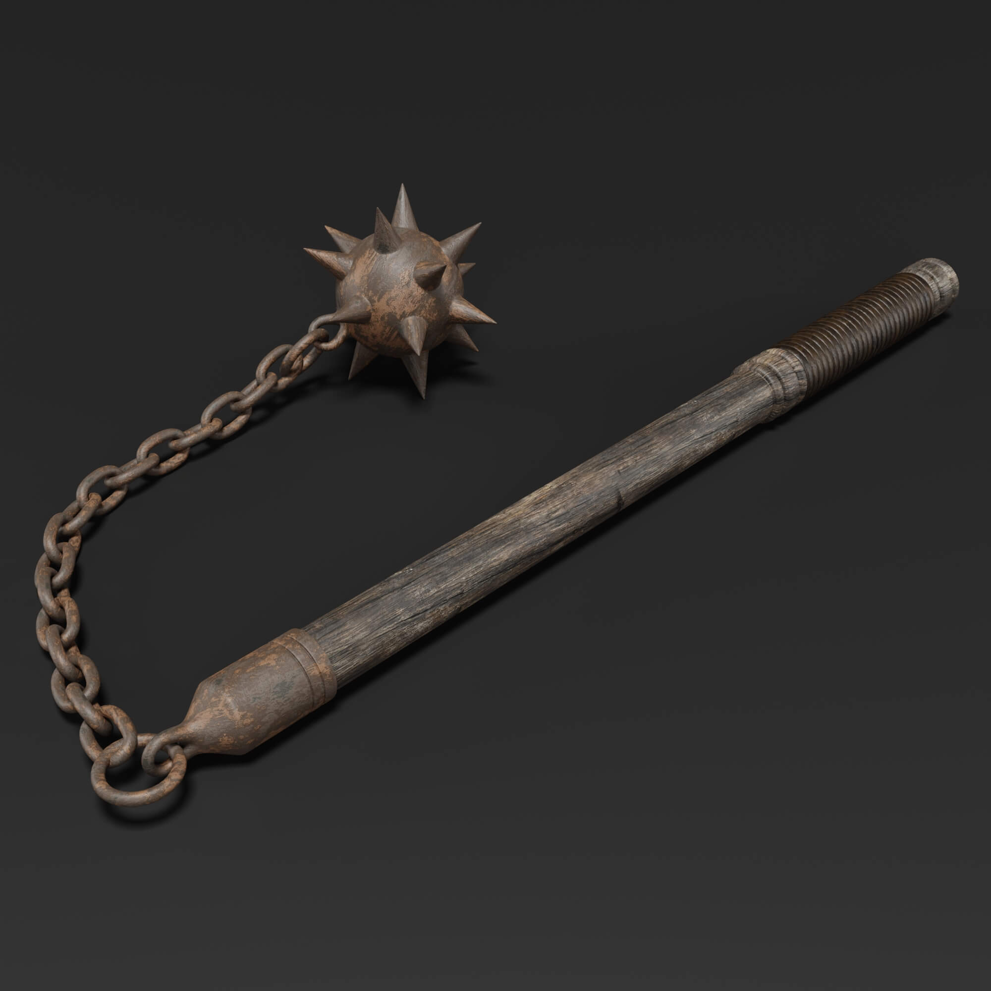 Medieval Mace Weapon - 3D Model by 3DModelingCorp