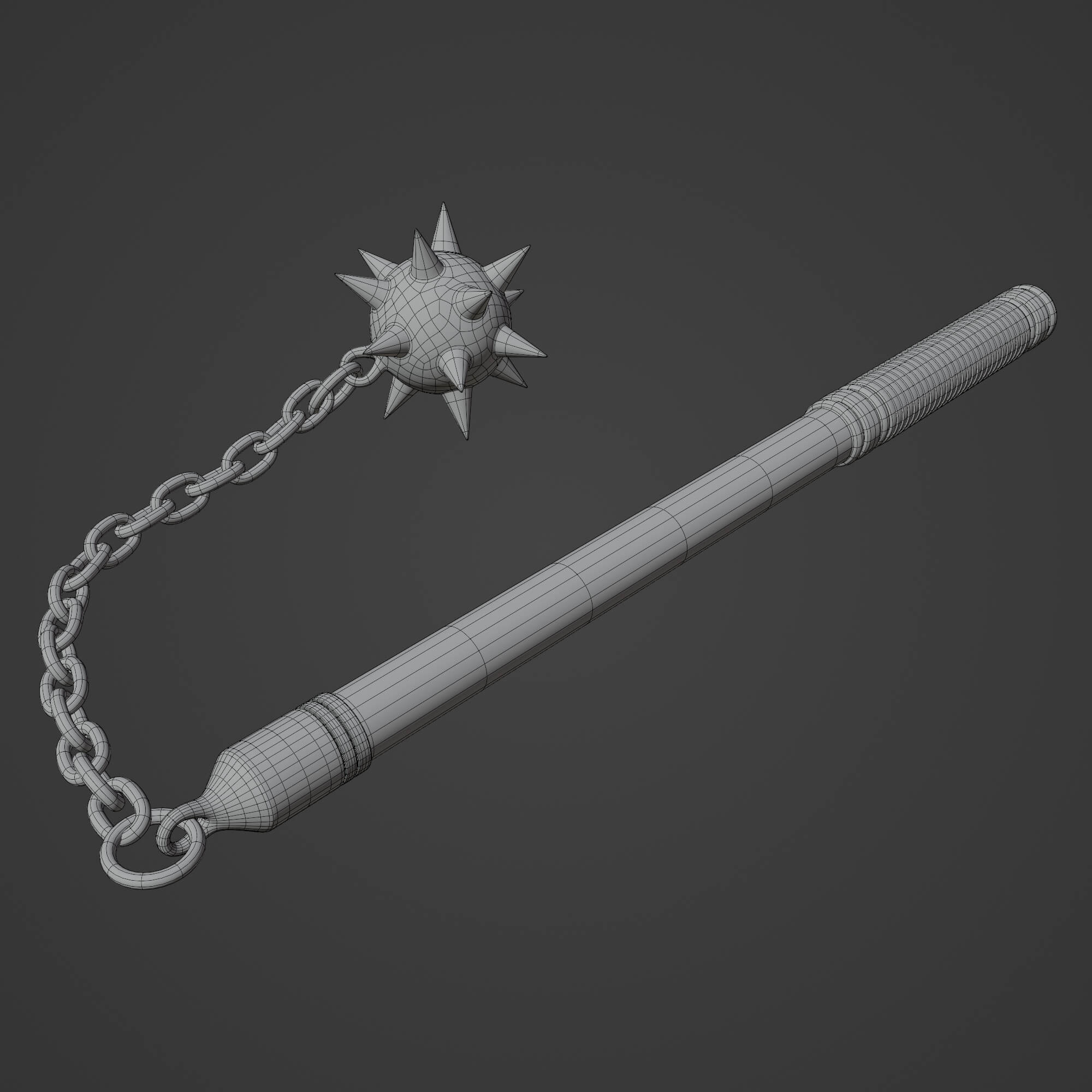Medieval Mace Weapon - 3D Model by 3DModelingCorp