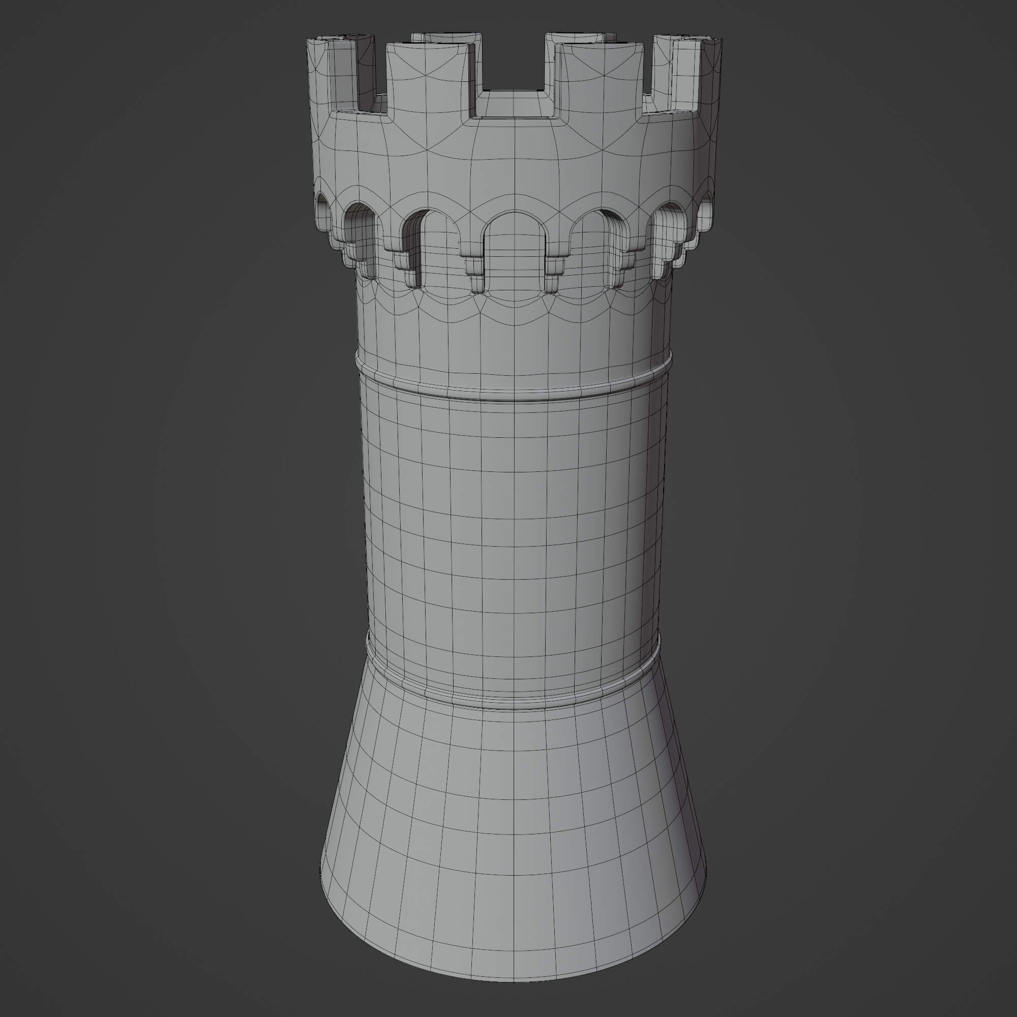 Medieval Tower - 3D Model by 3DModelingCorp