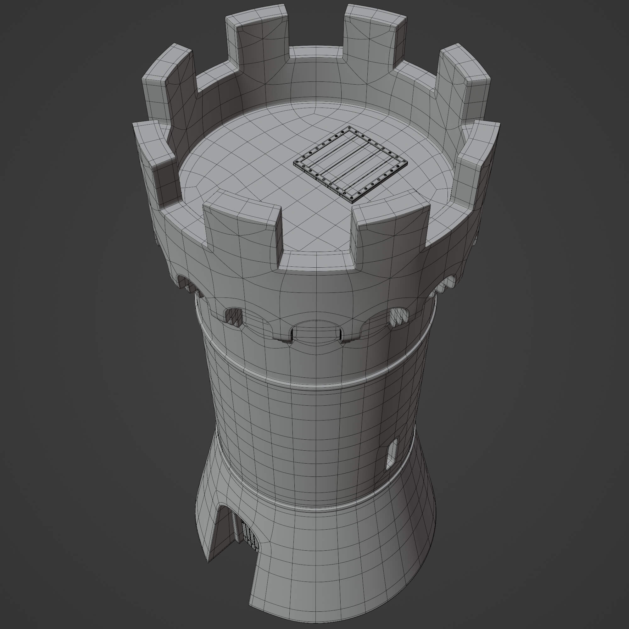 Medieval Tower - 3D Model by 3DModelingCorp