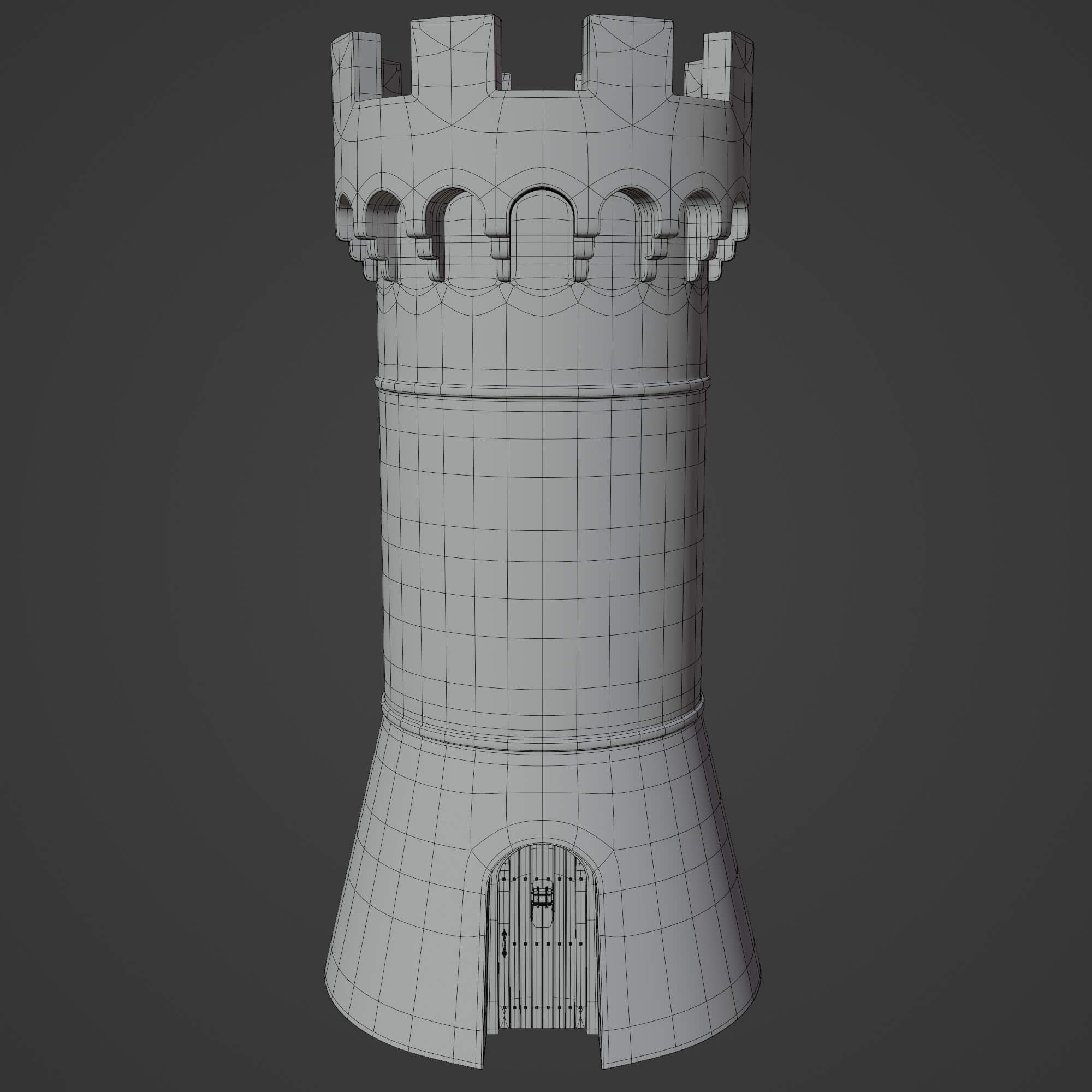 Medieval Tower - 3D Model by 3DModelingCorp