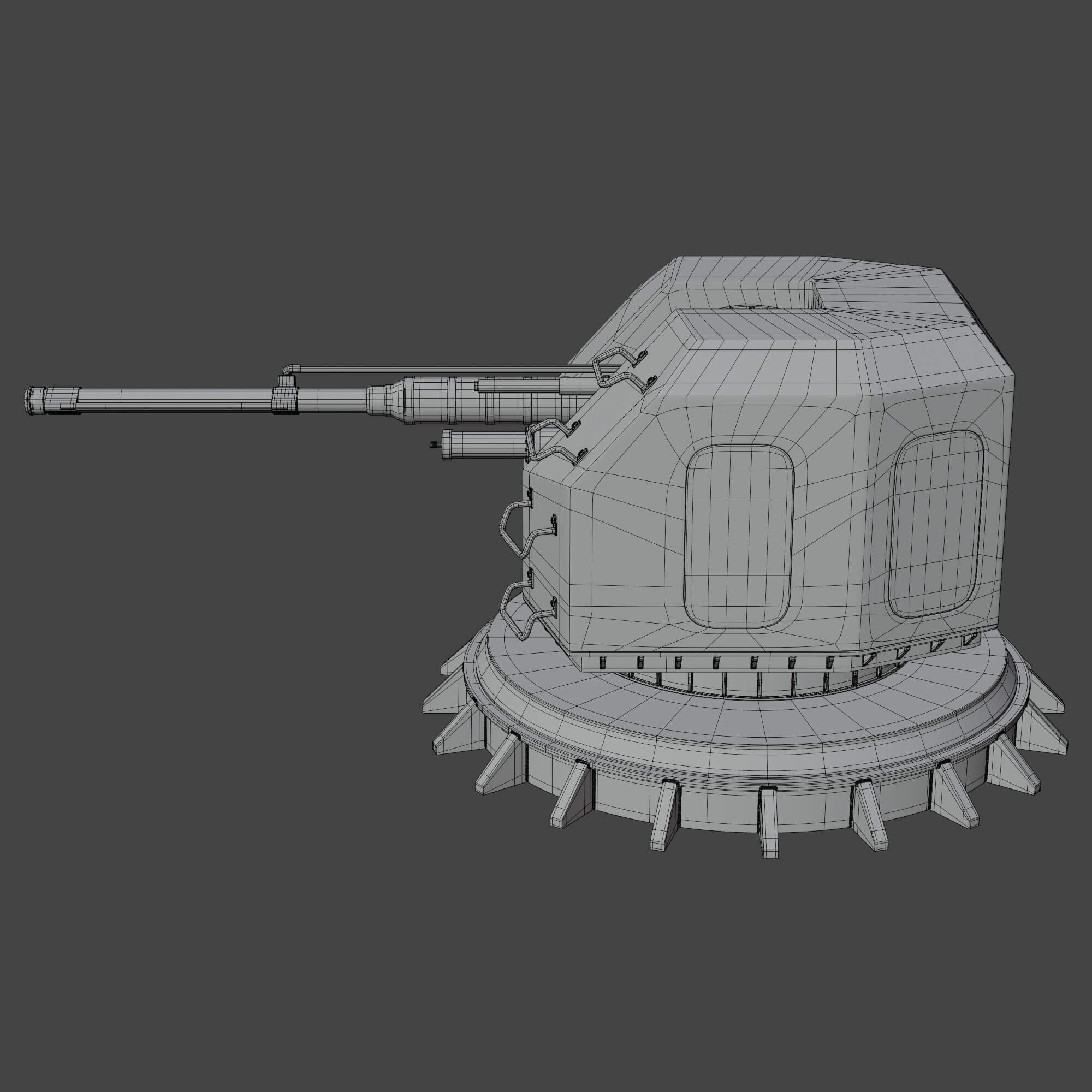 Military Ship Gun - 3D Model by 3DModelingCorp