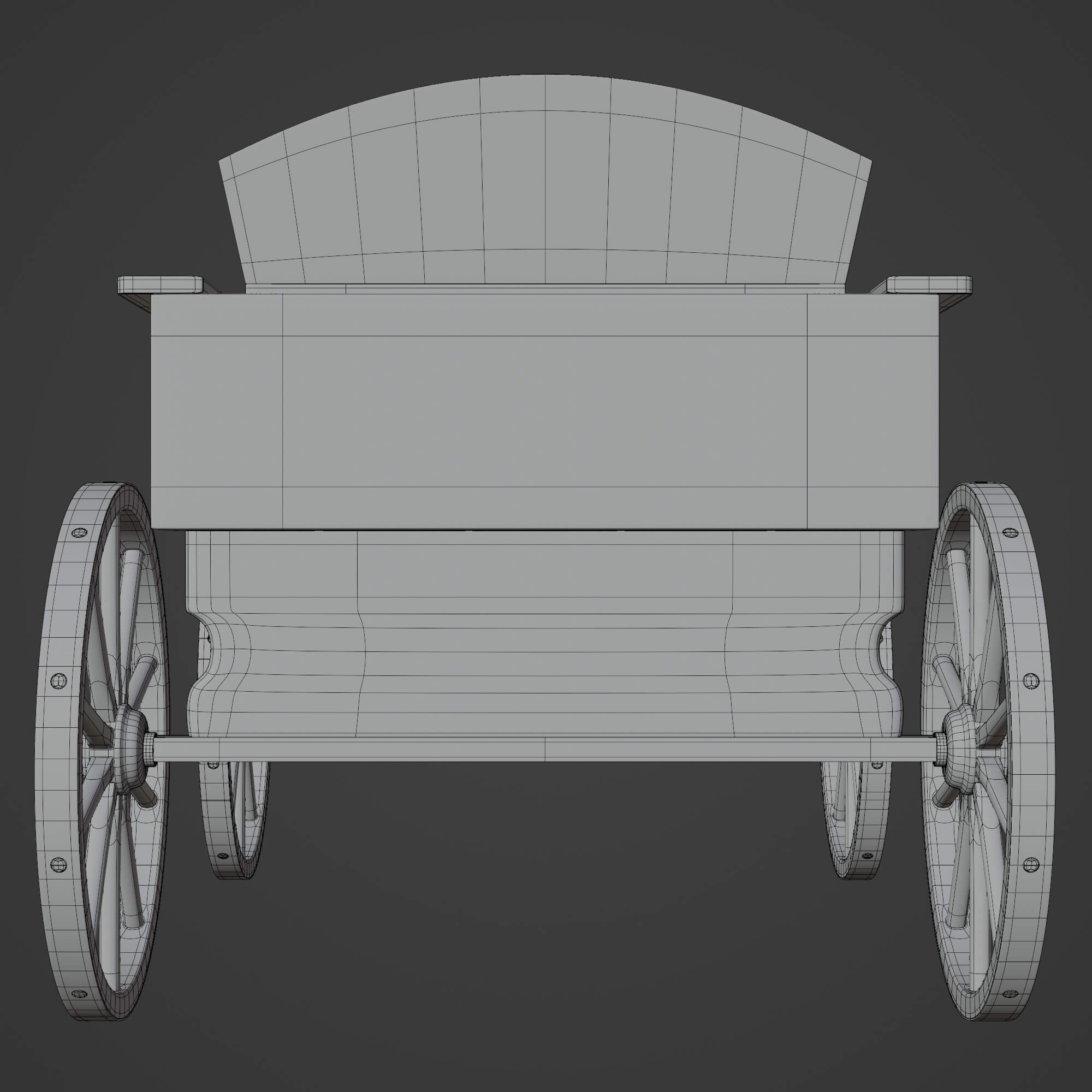Old Carriage - 3D Model by 3DModelingCorp