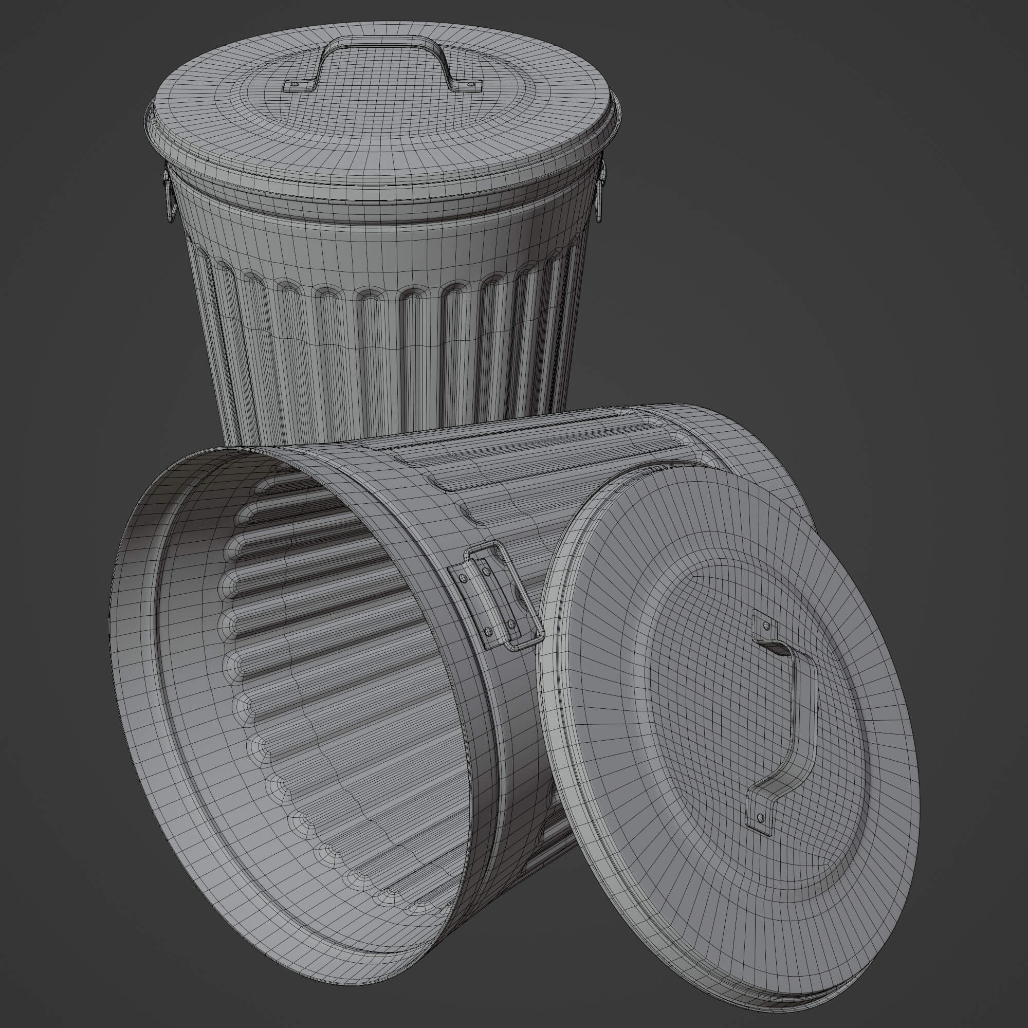 Old Garbage Can - 3D Model by 3DModelingCorp