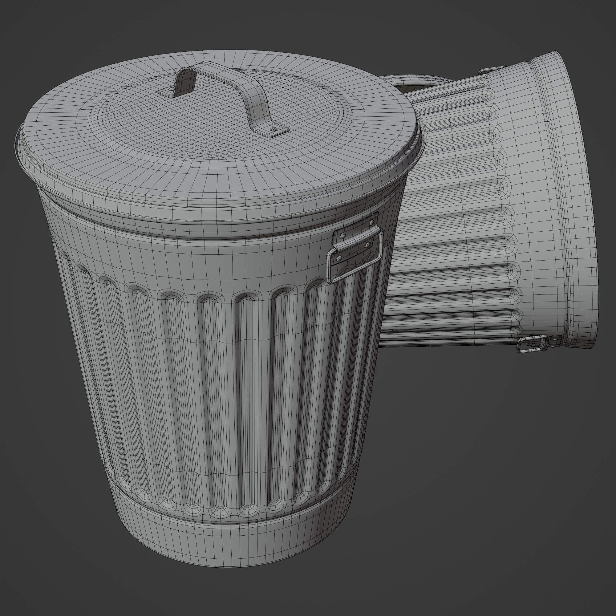 Old Garbage Can - 3D Model by 3DModelingCorp