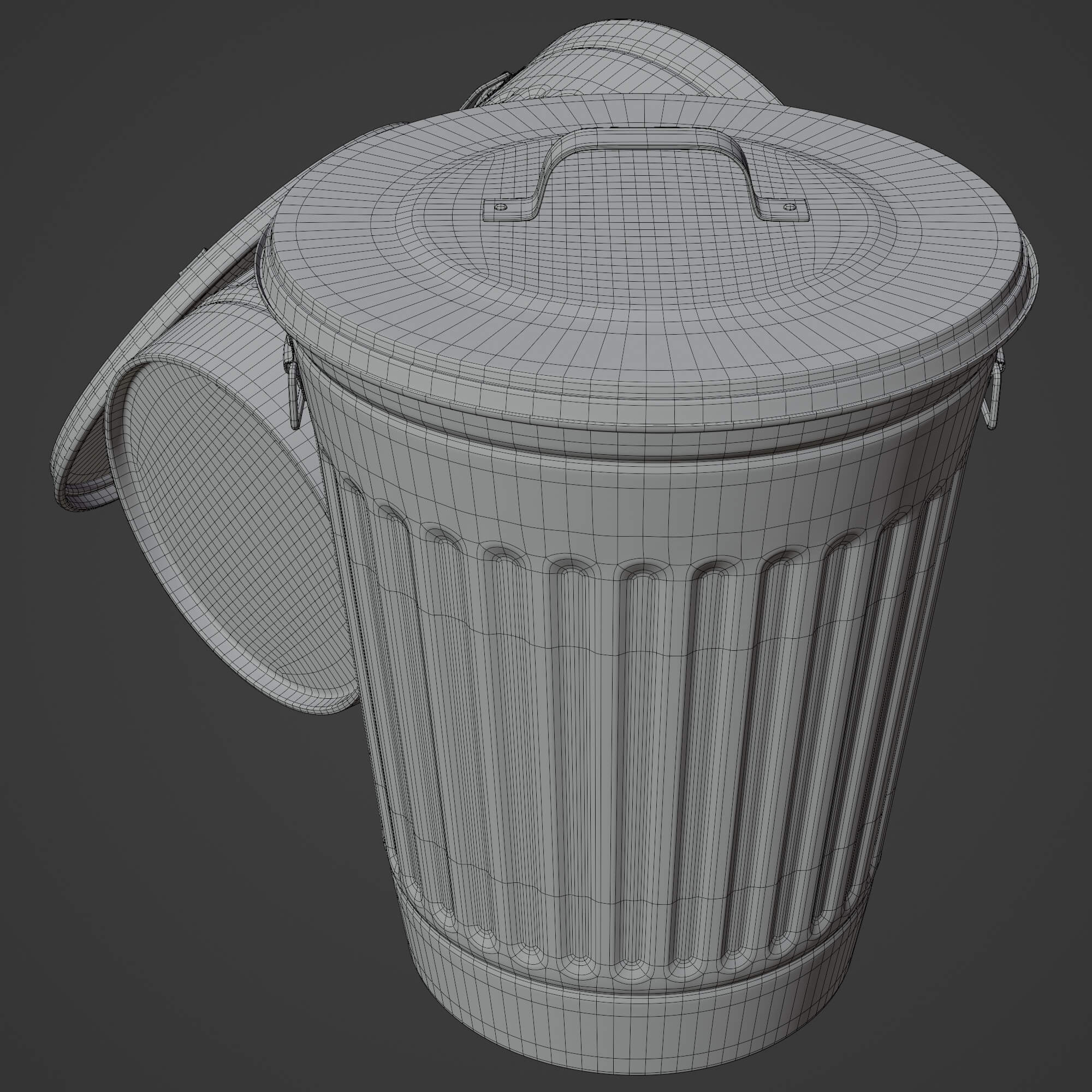 Old Garbage Can - 3D Model by 3DModelingCorp