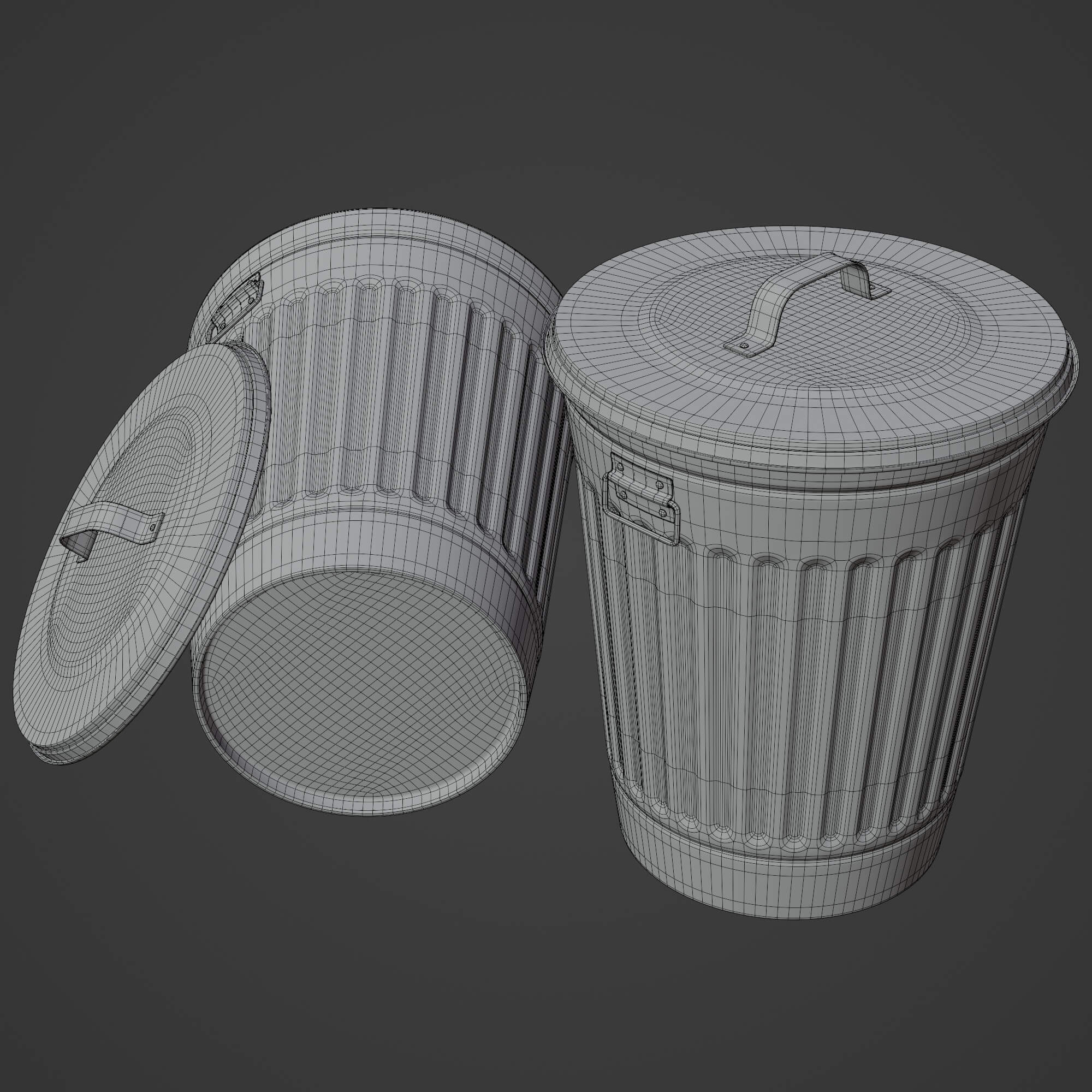 Old Garbage Can - 3D Model by 3DModelingCorp