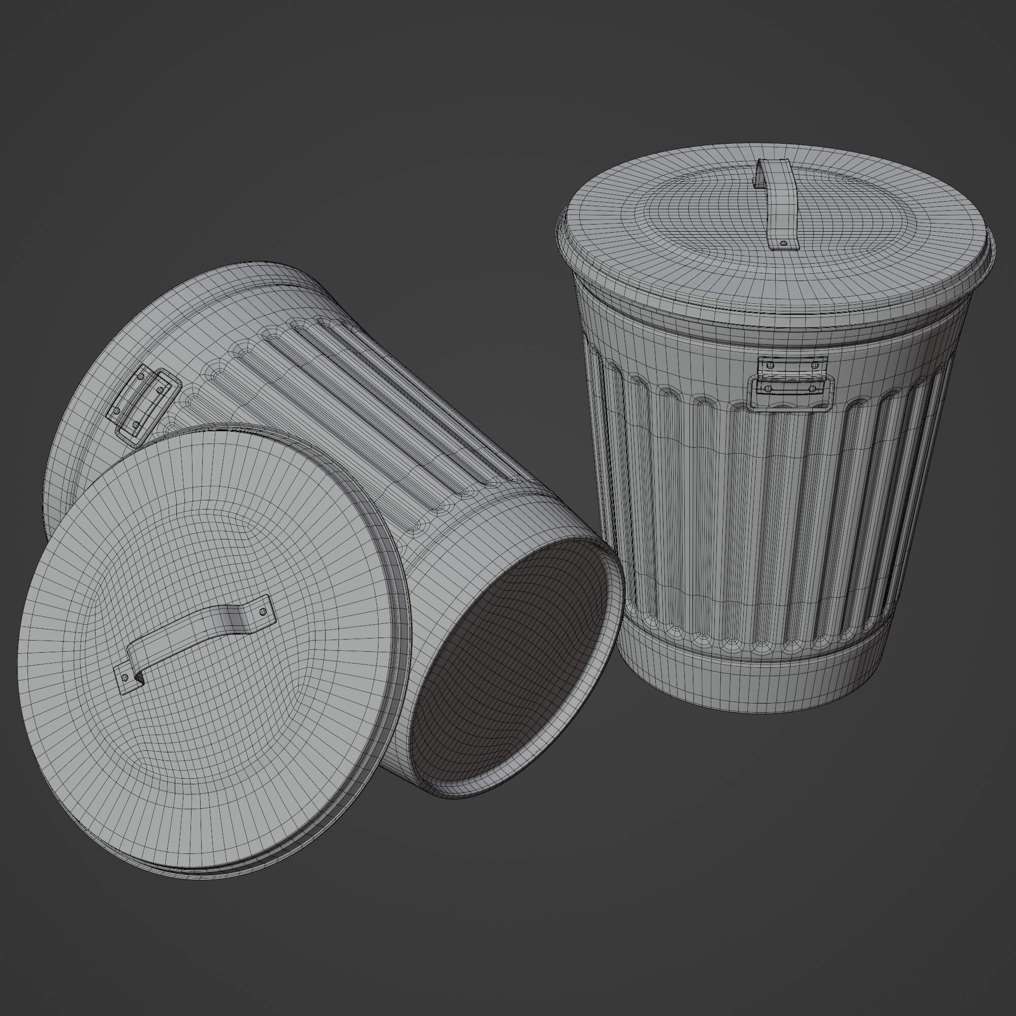Old Garbage Can - 3D Model by 3DModelingCorp