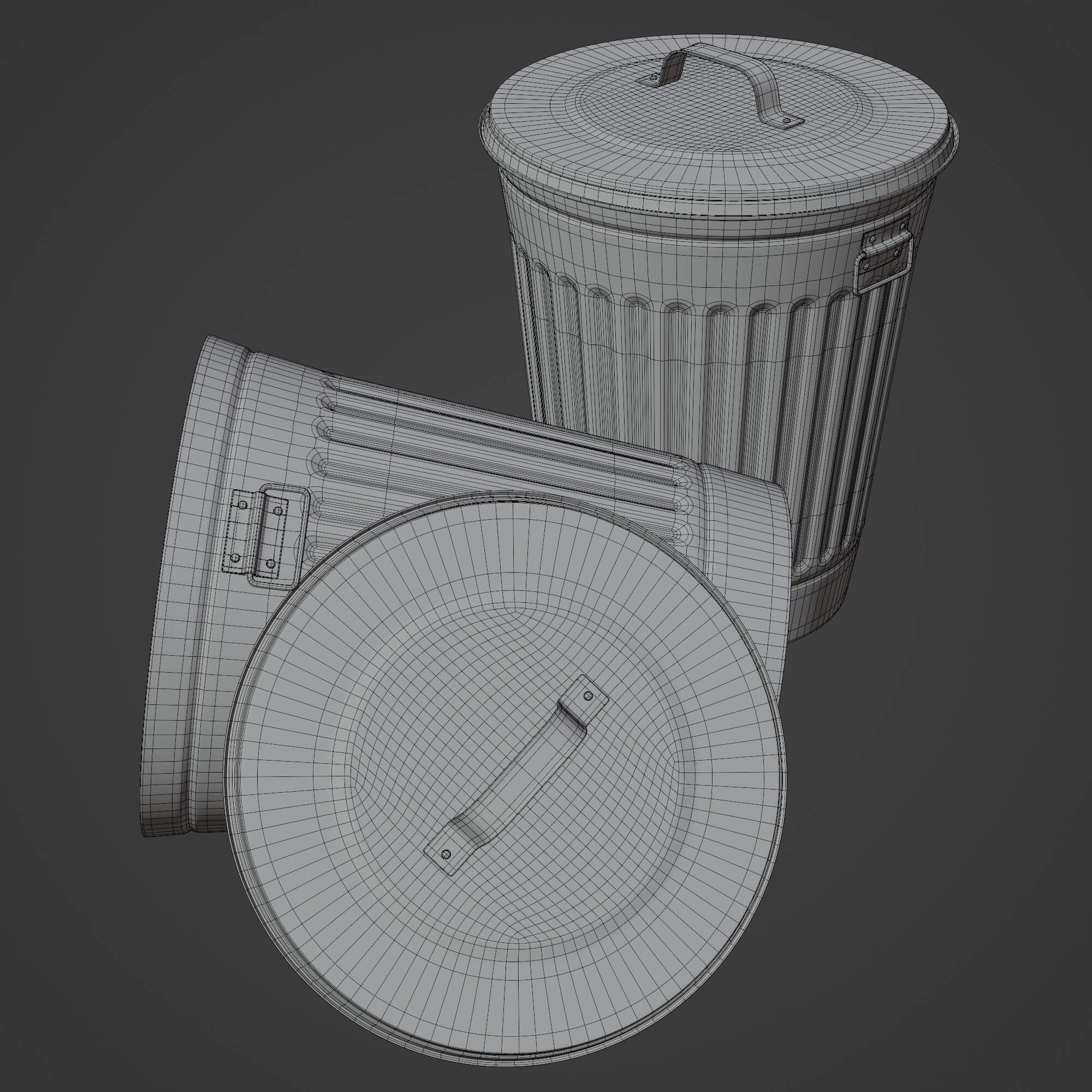Old Garbage Can - 3D Model by 3DModelingCorp