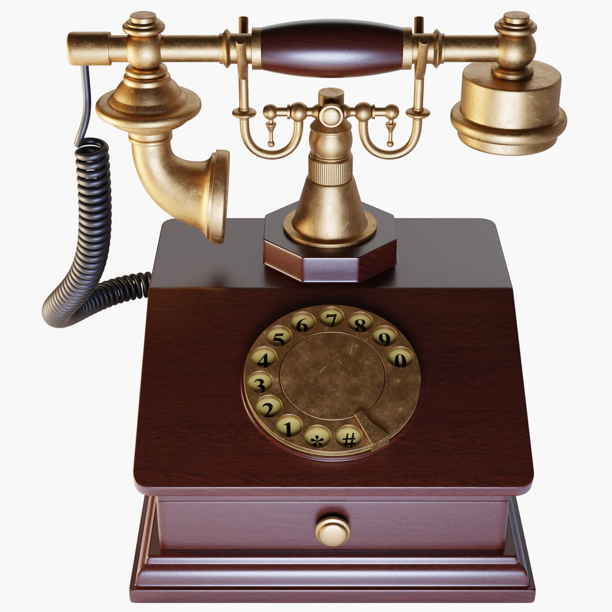 Old Telephone - 3D Model by 3DModelingCorp