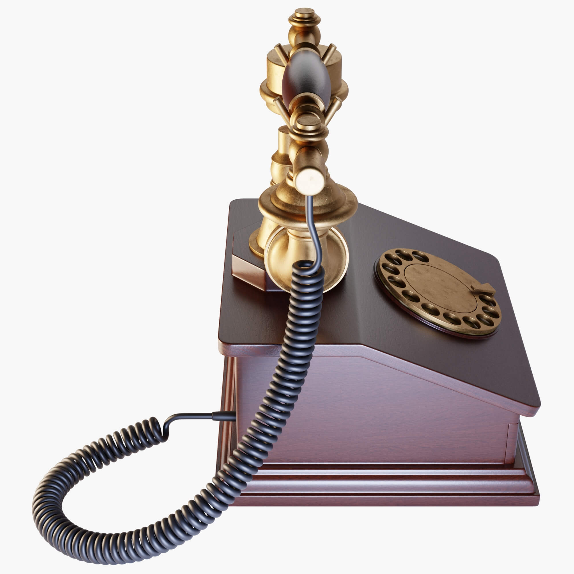 Old Telephone - 3D Model by 3DModelingCorp