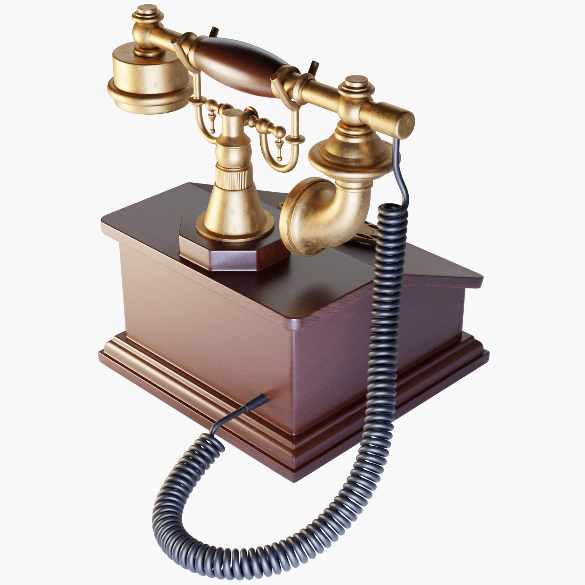Old Telephone - 3D Model by 3DModelingCorp