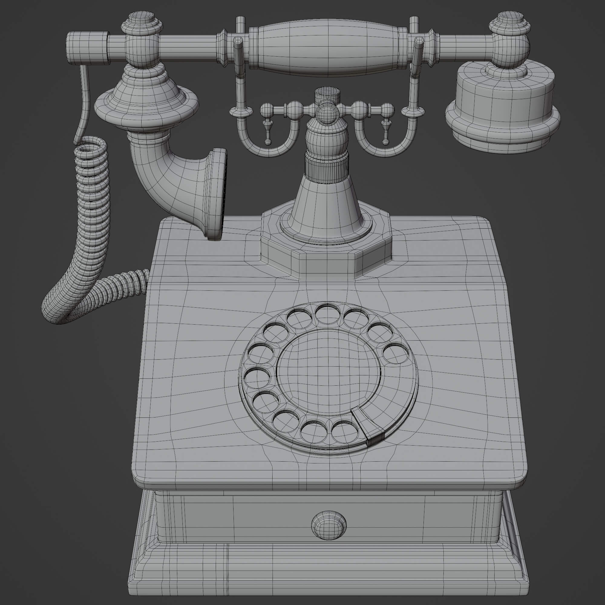 Old Telephone - 3D Model by 3DModelingCorp