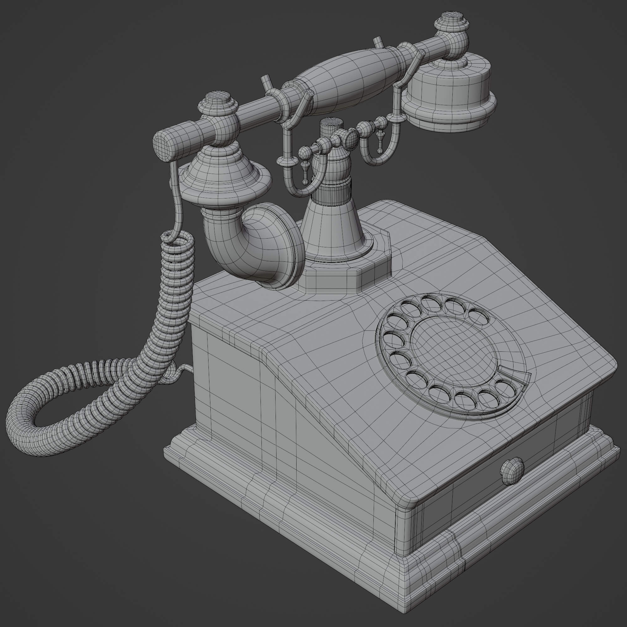 Old Telephone - 3D Model by 3DModelingCorp