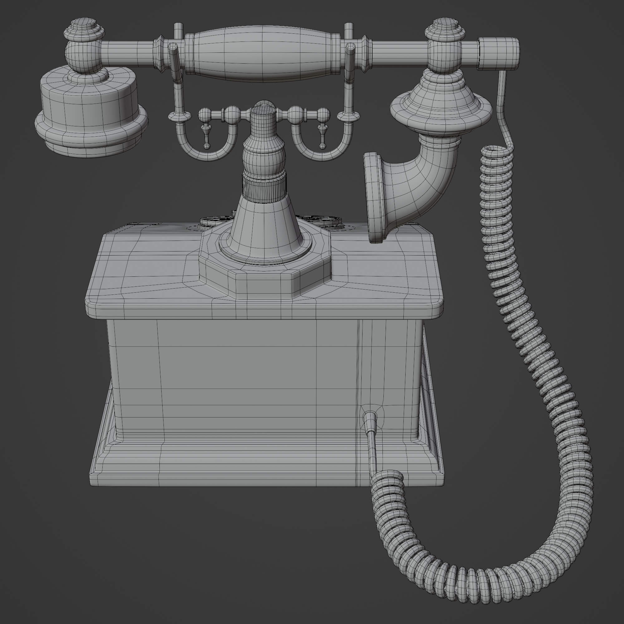 Old Telephone - 3D Model by 3DModelingCorp