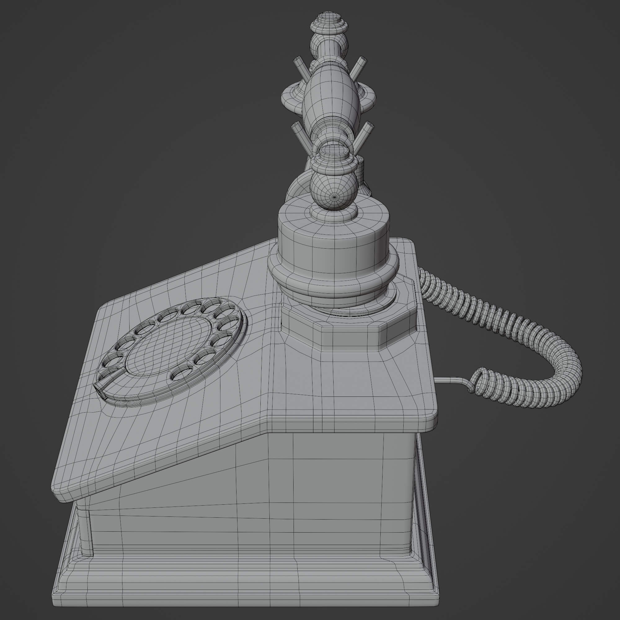 Old Telephone - 3D Model by 3DModelingCorp