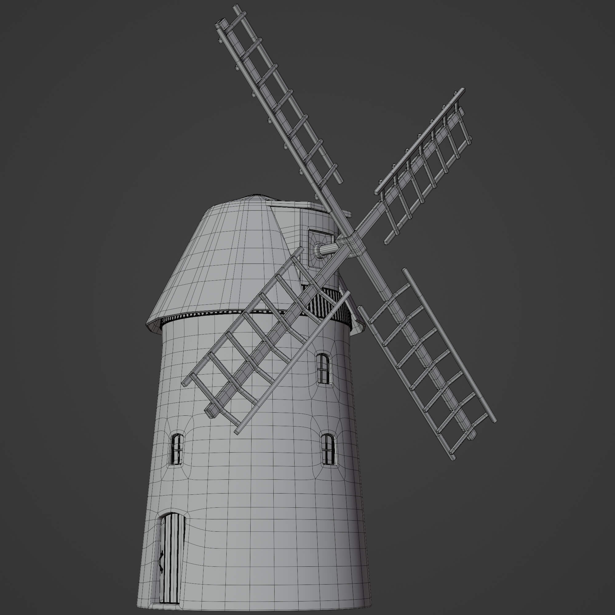Old Windmill - 3D Model by 3DModelingCorp