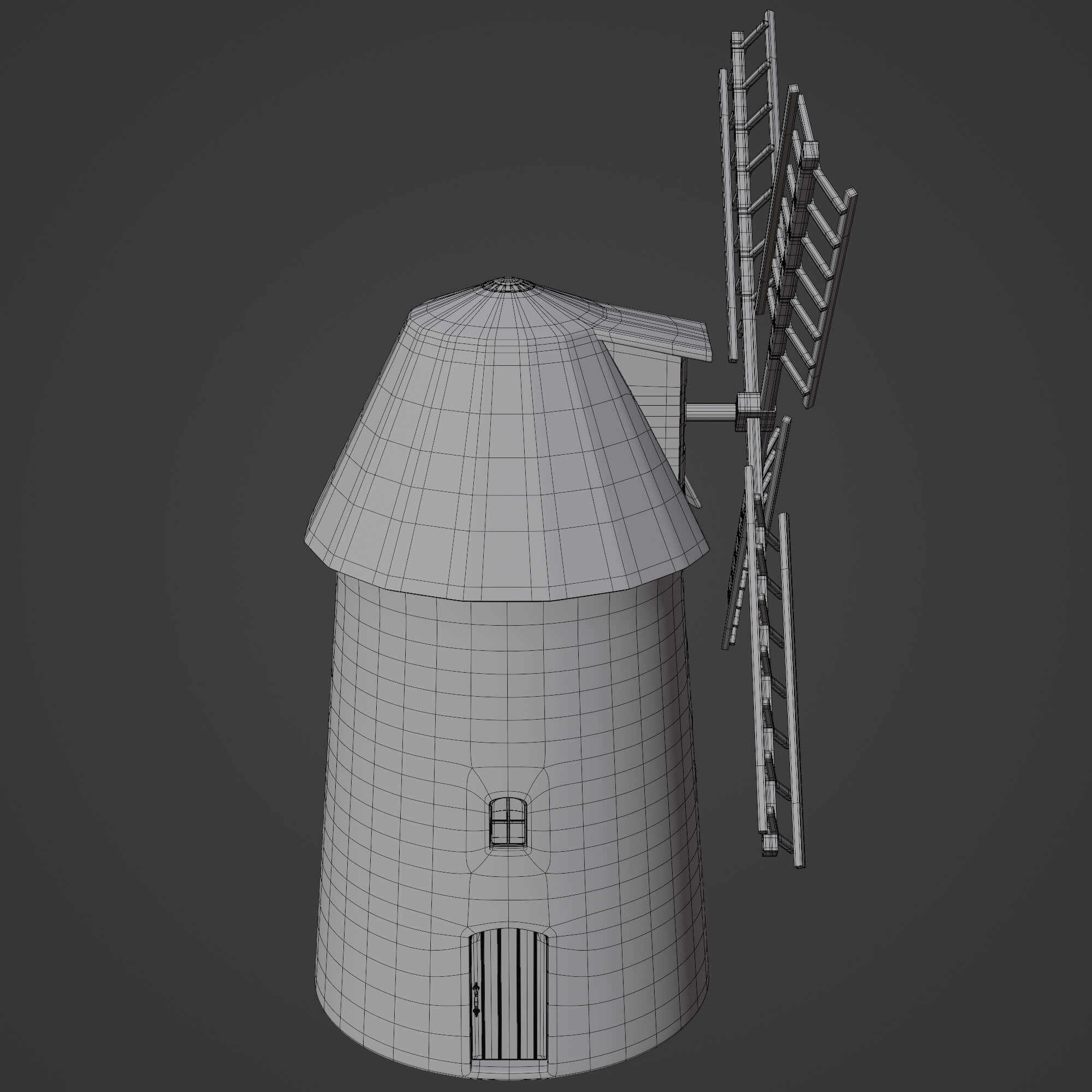 Old Windmill - 3D Model by 3DModelingCorp