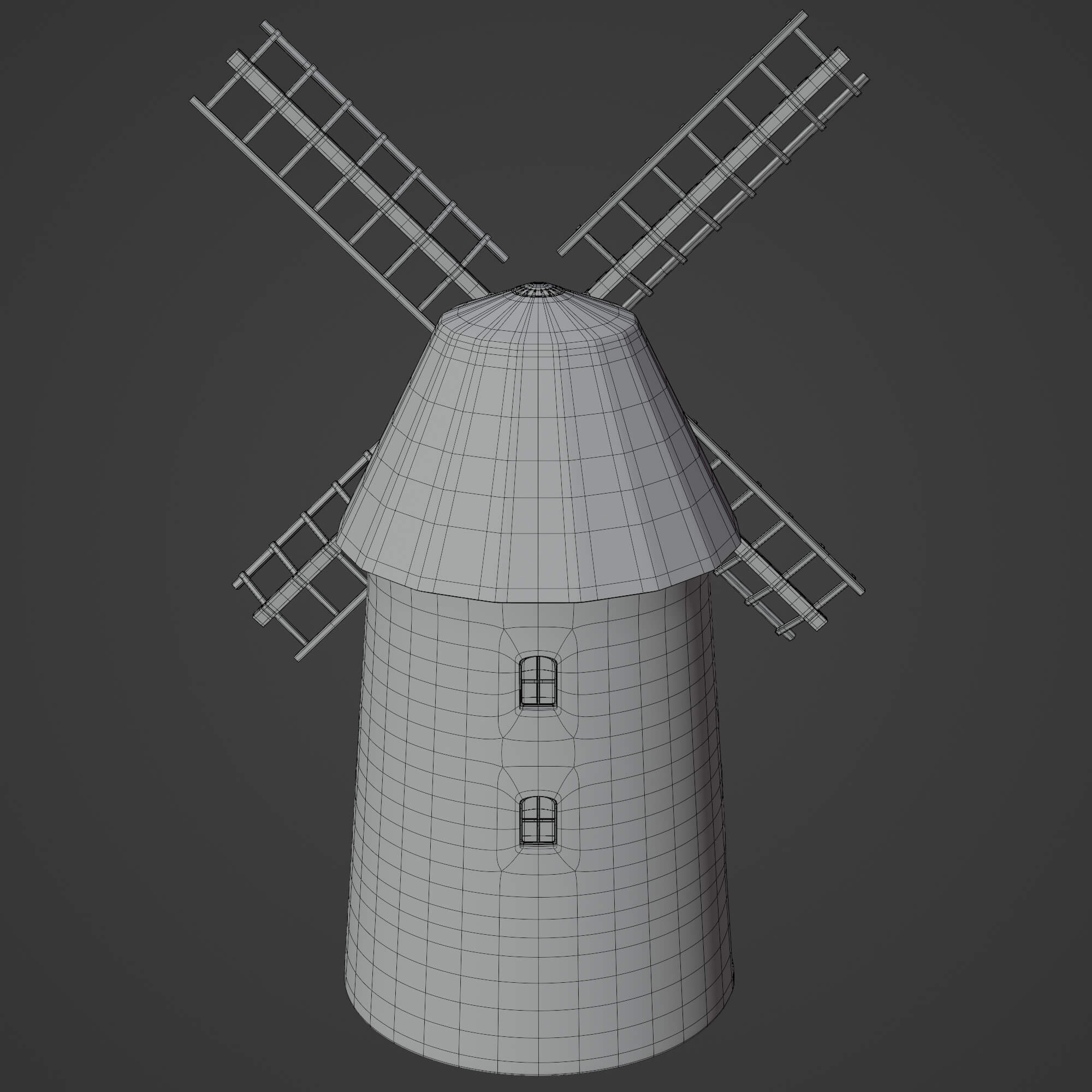 Old Windmill - 3D Model by 3DModelingCorp