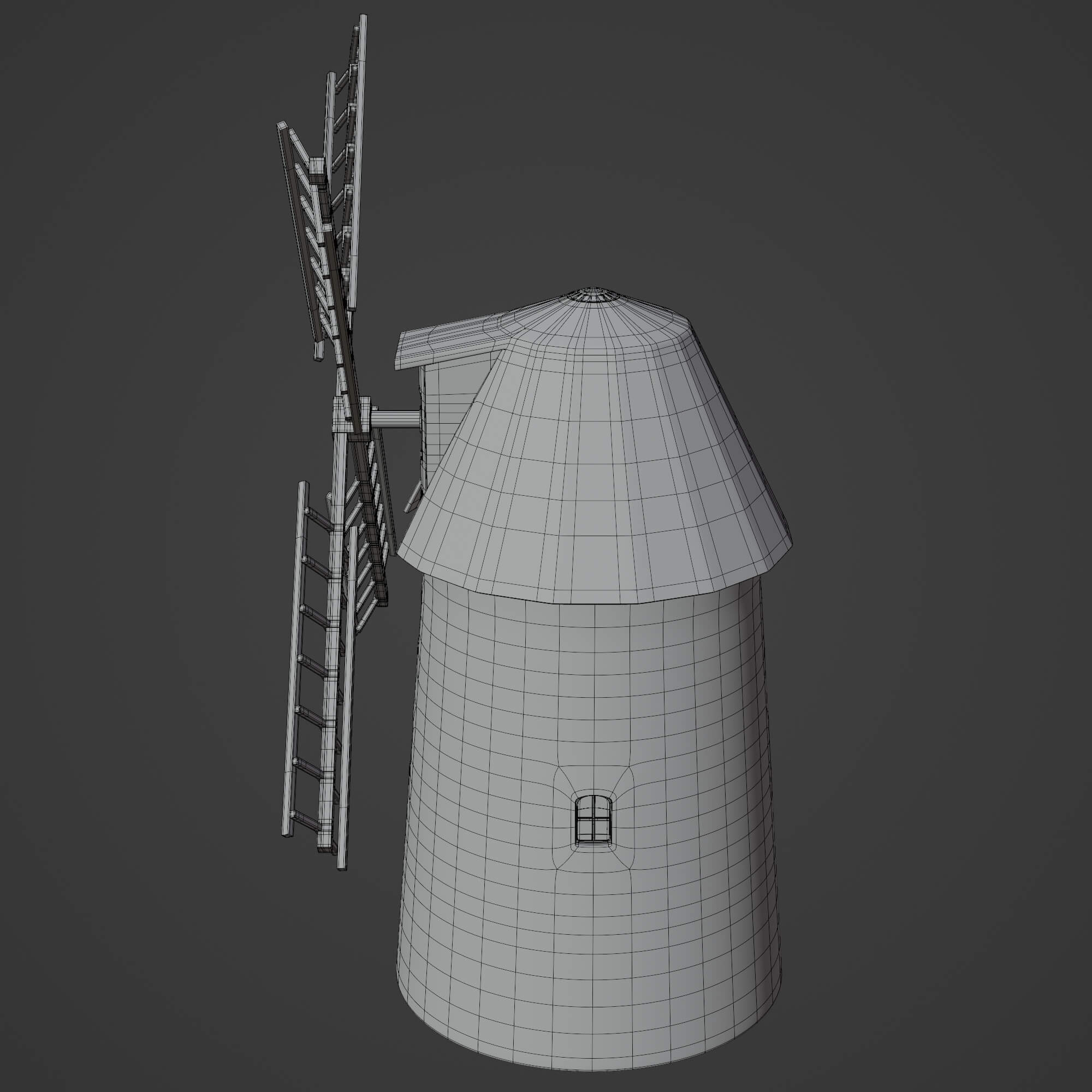 Old Windmill - 3D Model by 3DModelingCorp