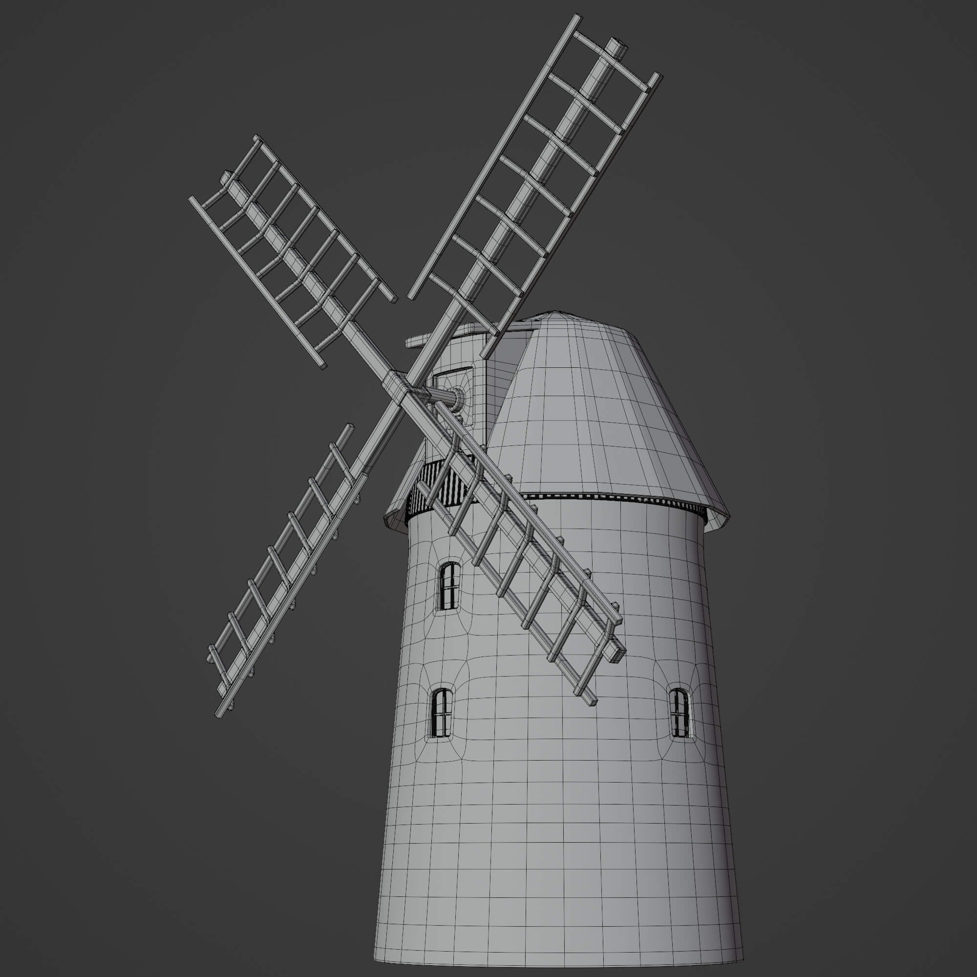 Old Windmill - 3D Model by 3DModelingCorp
