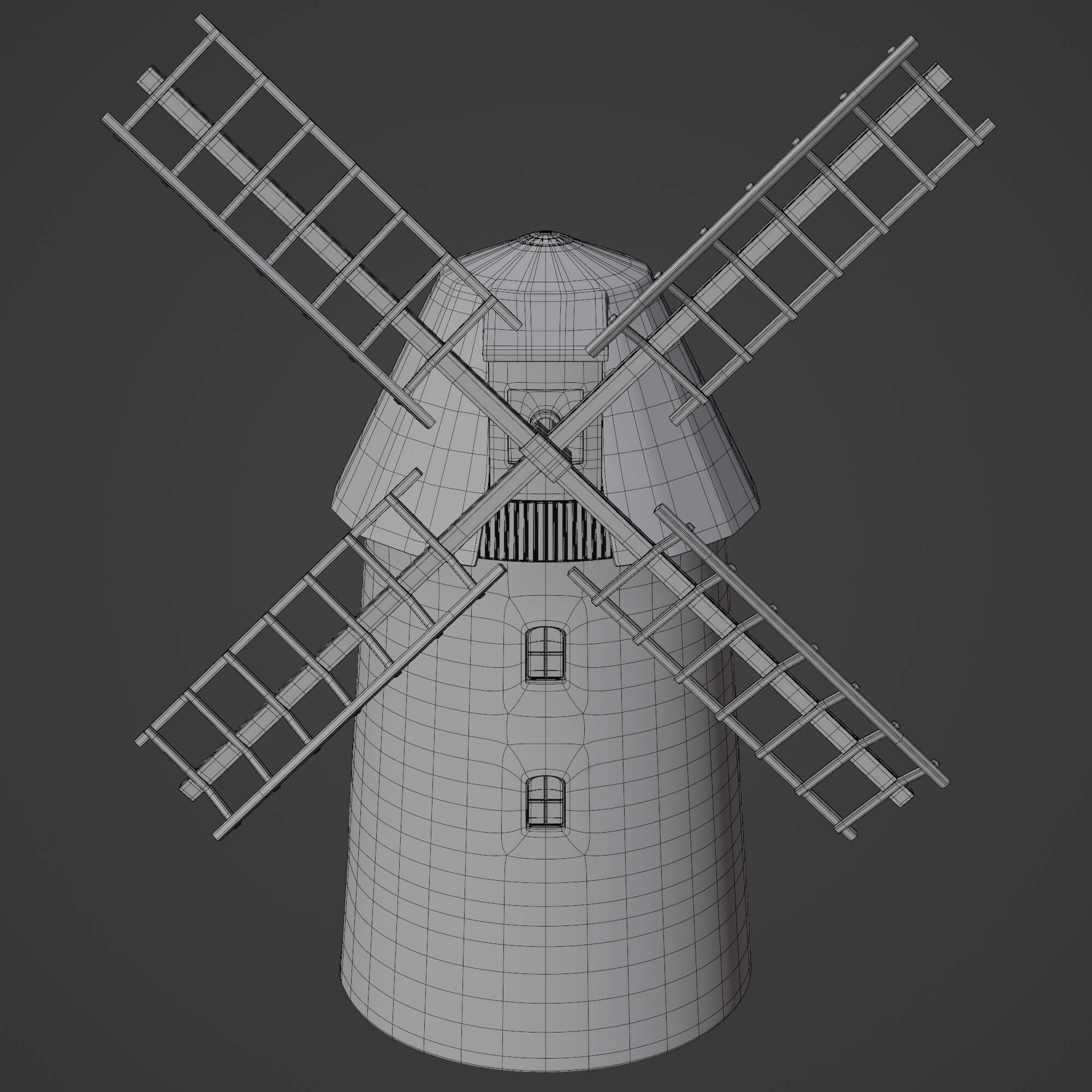 Old Windmill - 3D Model by 3DModelingCorp