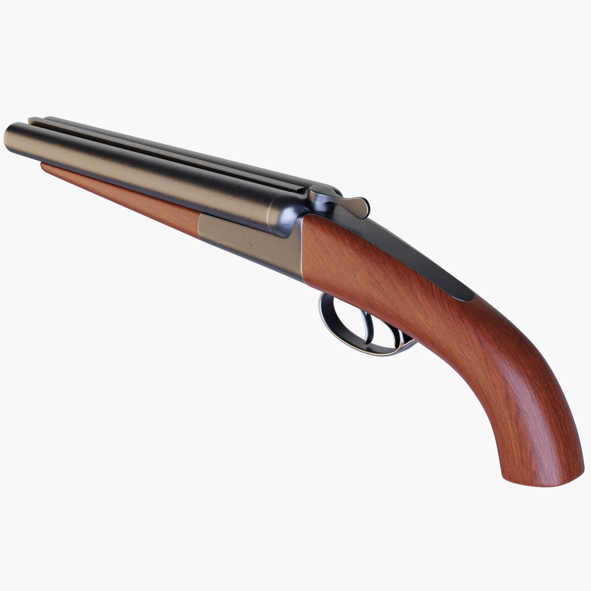 Sawed-Off Shotgun 3D Model by 3DModelingCorp