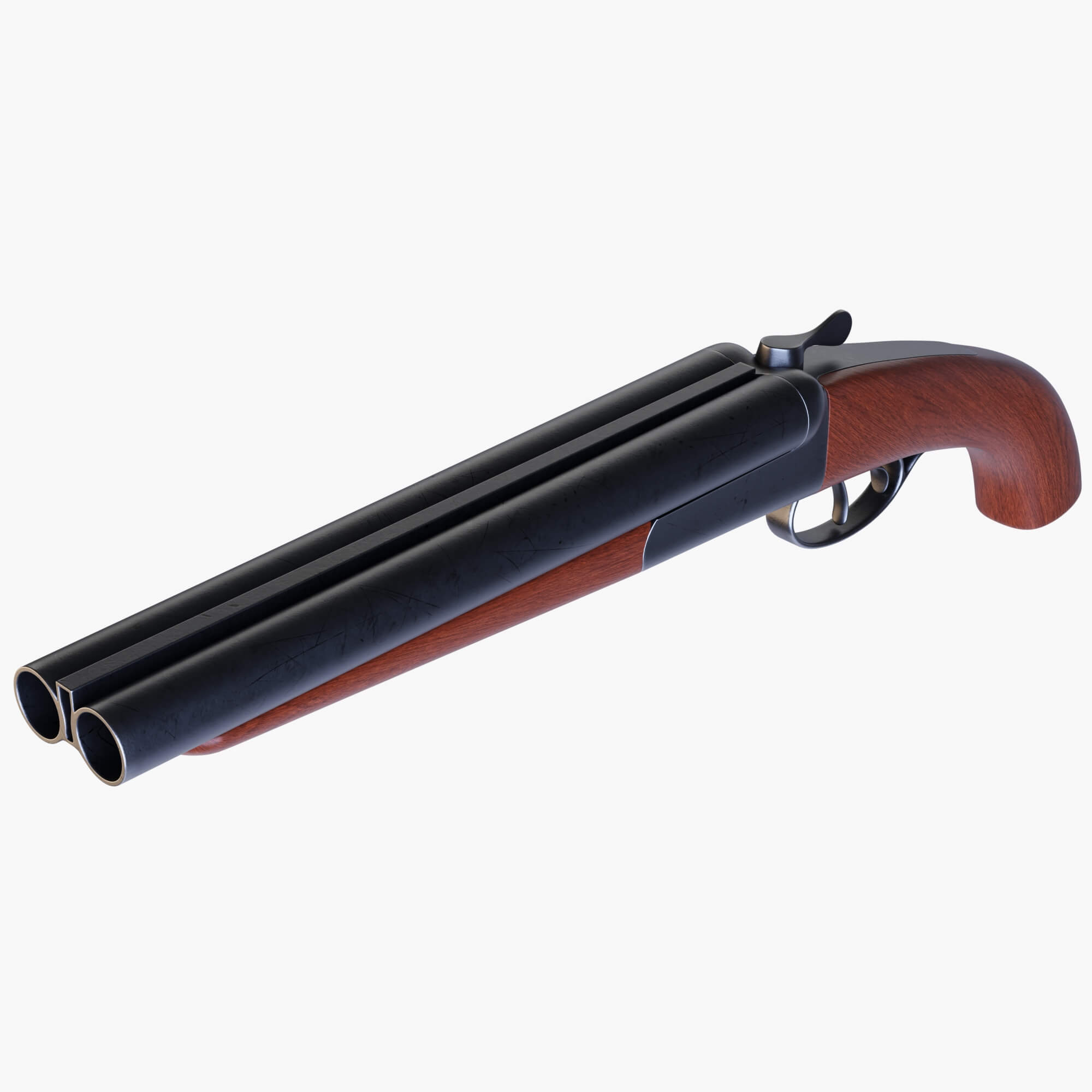 Sawed-Off Shotgun 3D Model by 3DModelingCorp