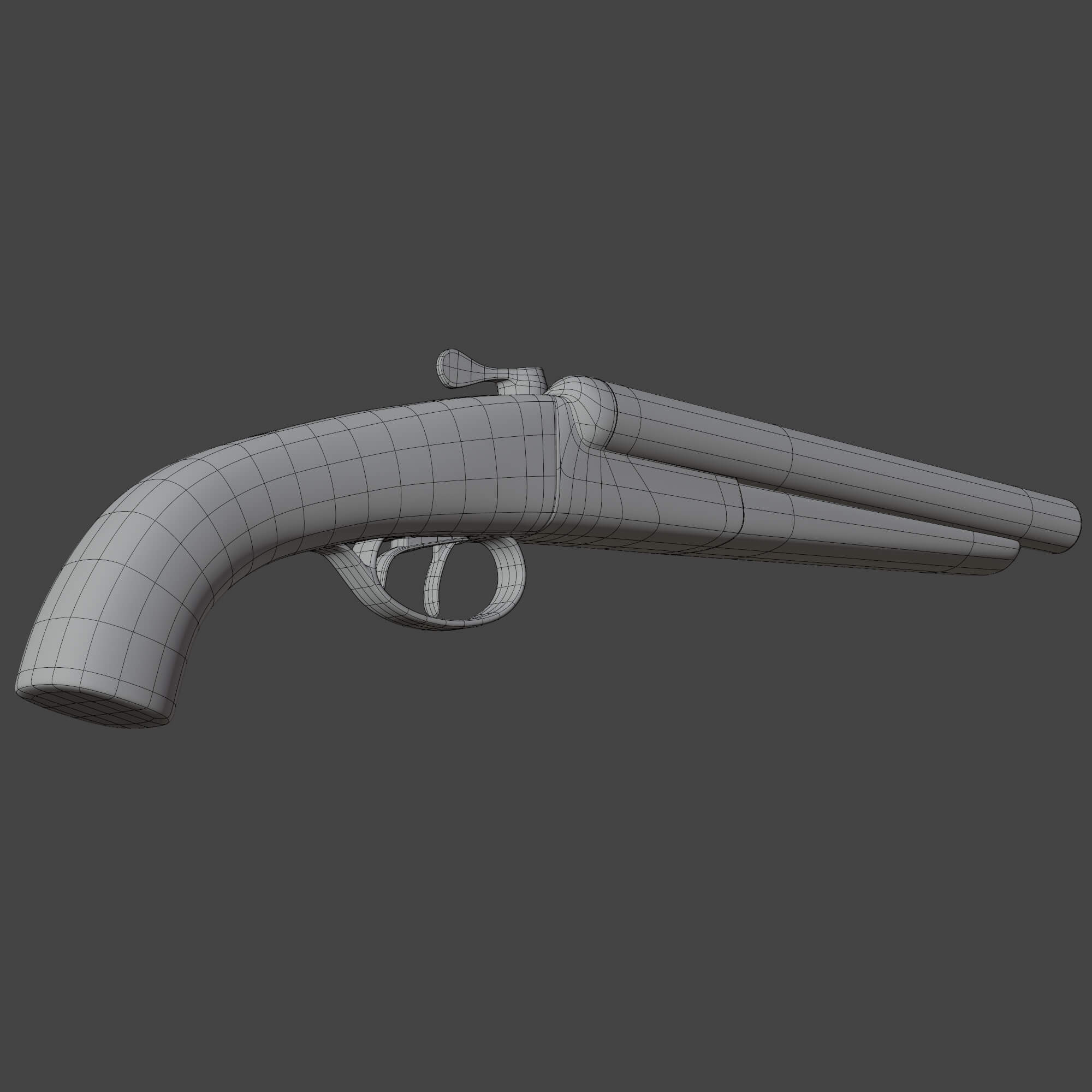 Sawed-Off Shotgun 3D Model by 3DModelingCorp