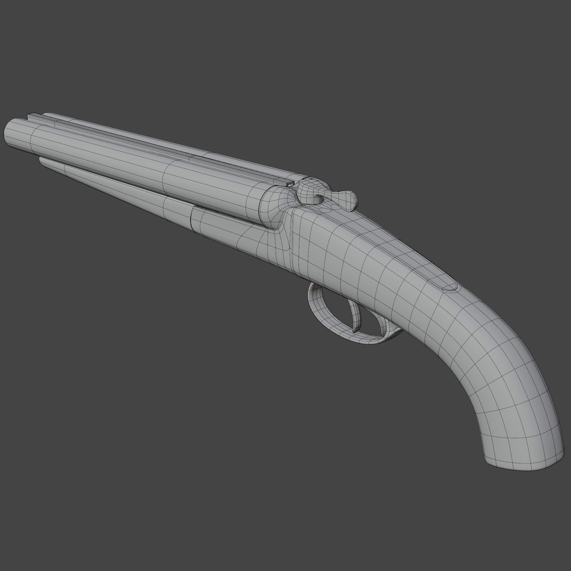Sawed-Off Shotgun 3D Model by 3DModelingCorp