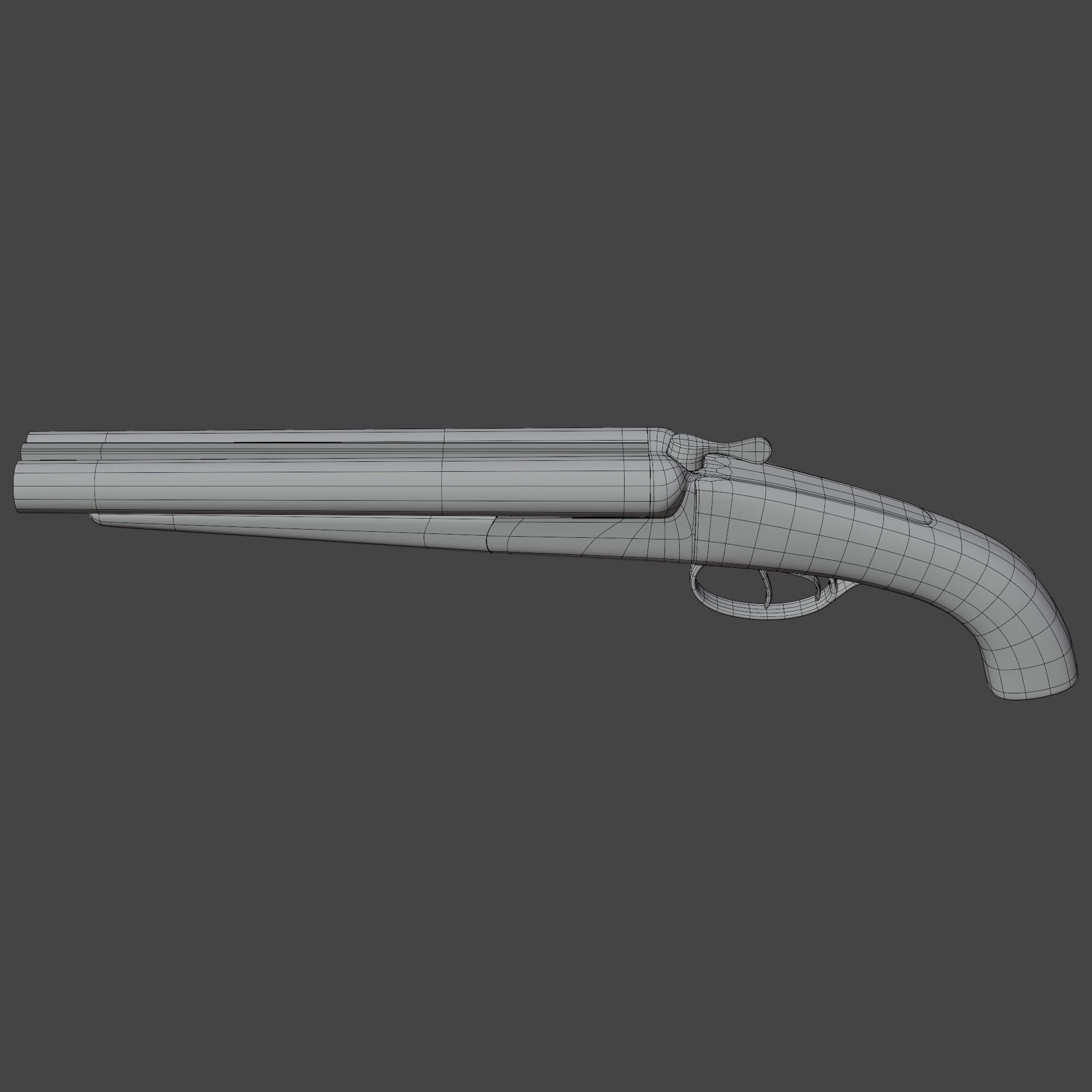 Sawed-Off Shotgun 3D Model by 3DModelingCorp