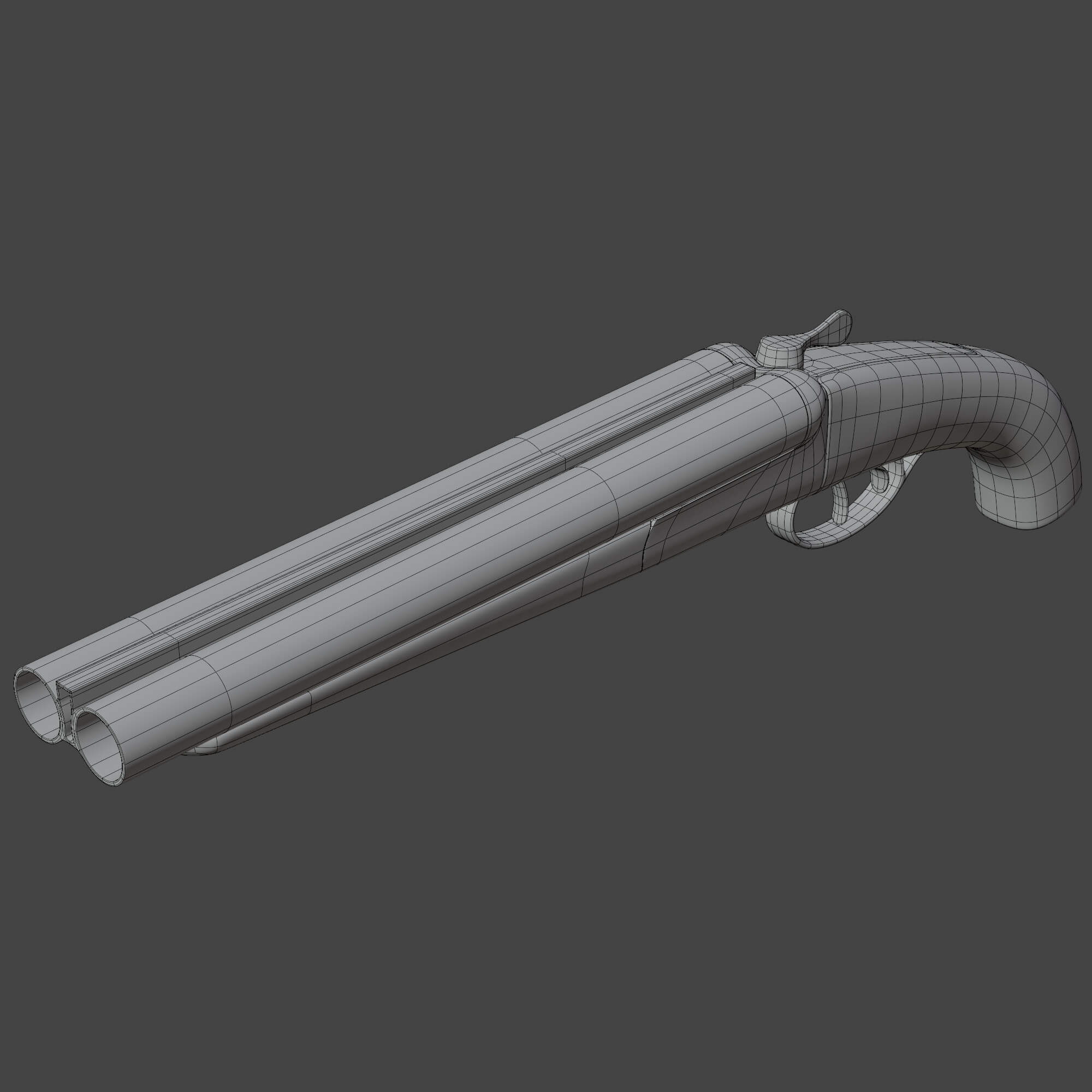 Sawed-Off Shotgun 3D Model by 3DModelingCorp