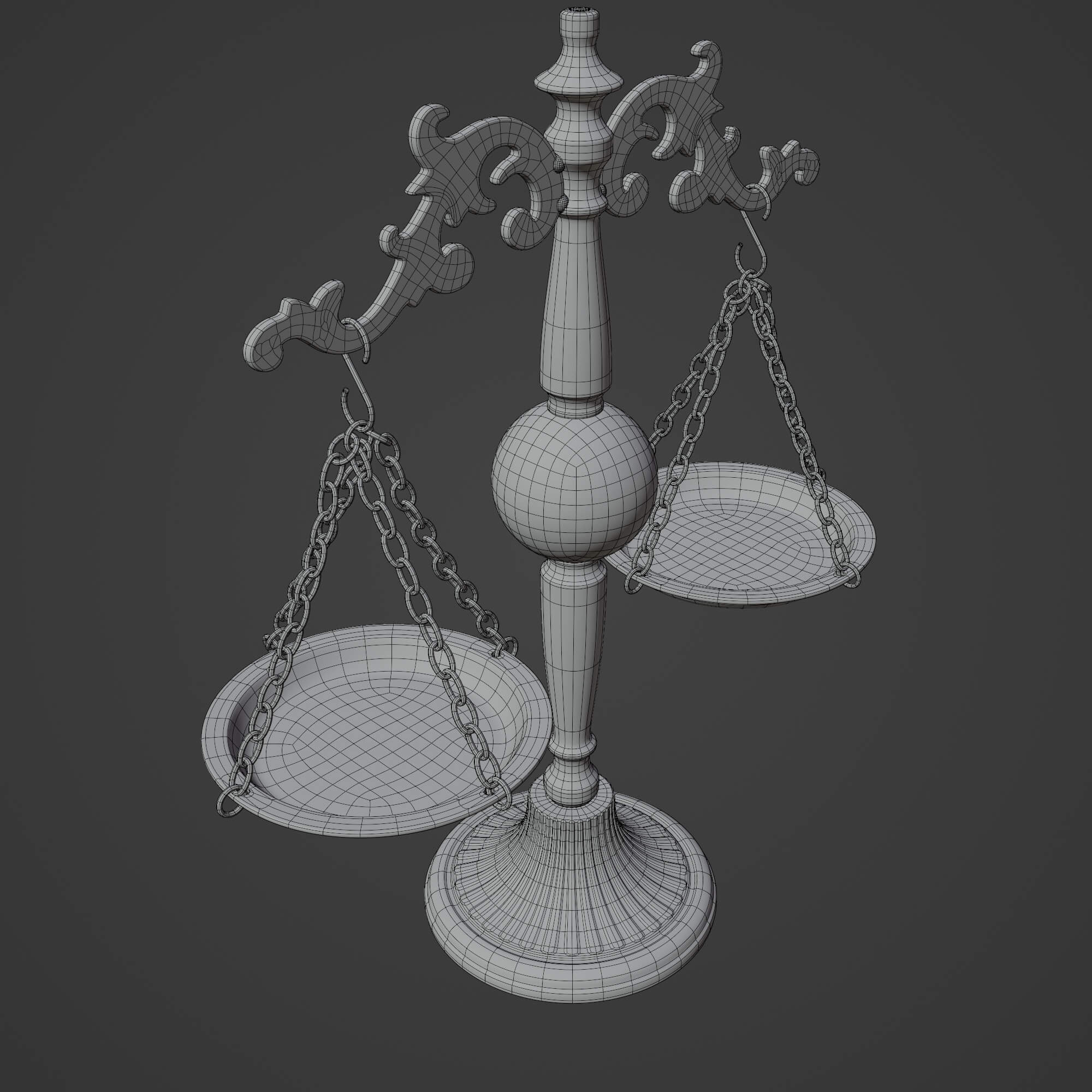 Scale of Justice - 3D Model by 3DModelingCorp