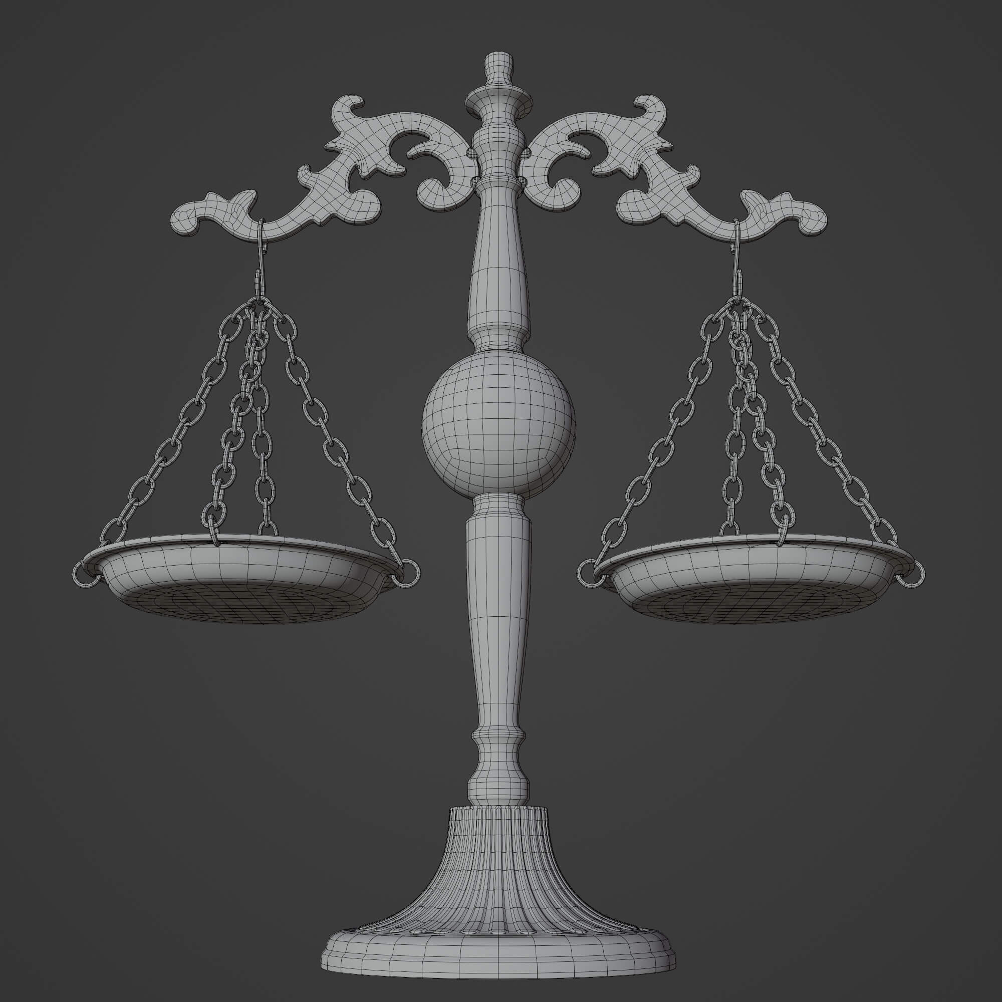 Scale of Justice - 3D Model by 3DModelingCorp