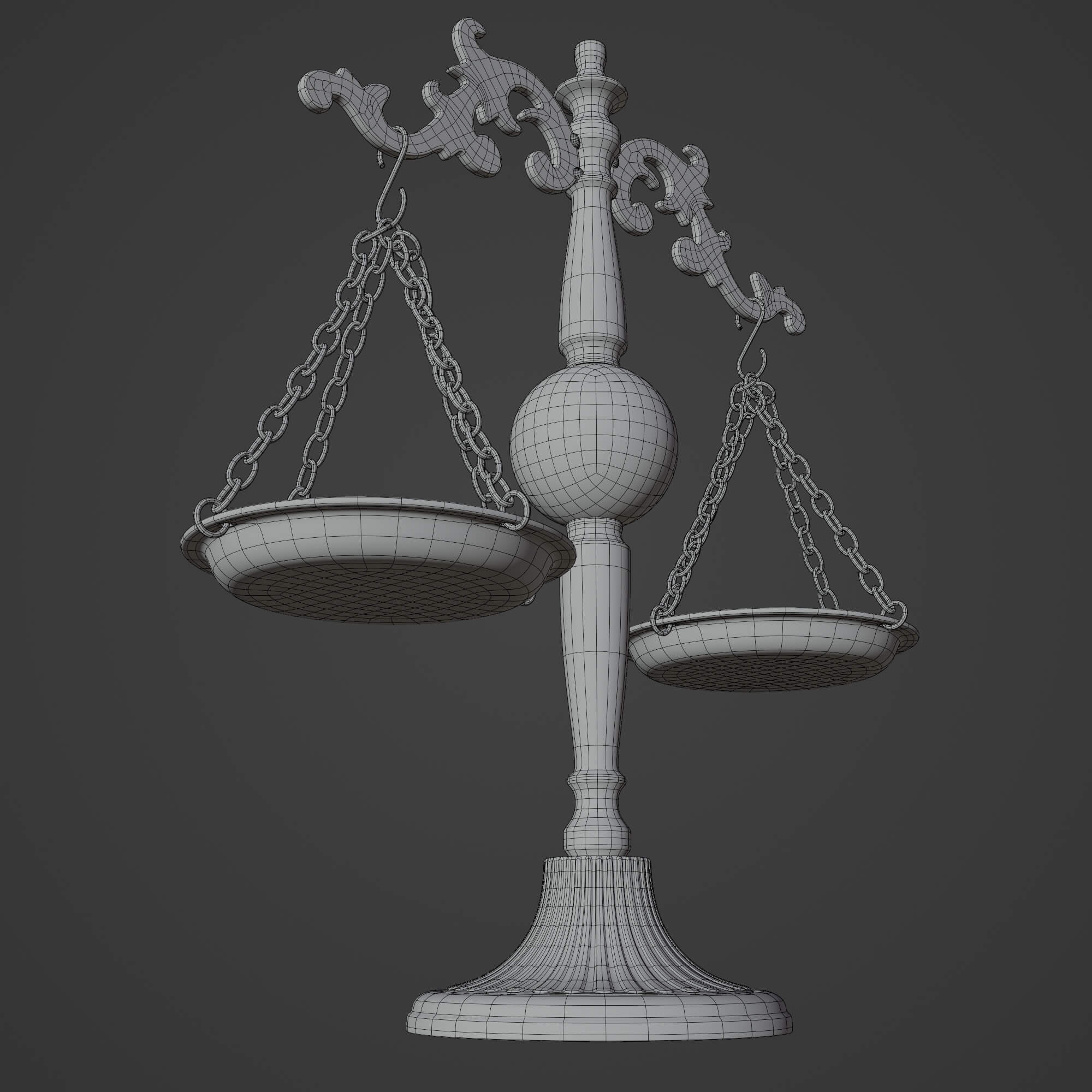 Scale of Justice - 3D Model by 3DModelingCorp