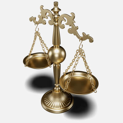 Scale of Justice - 3D Model by 3DModelingCorp