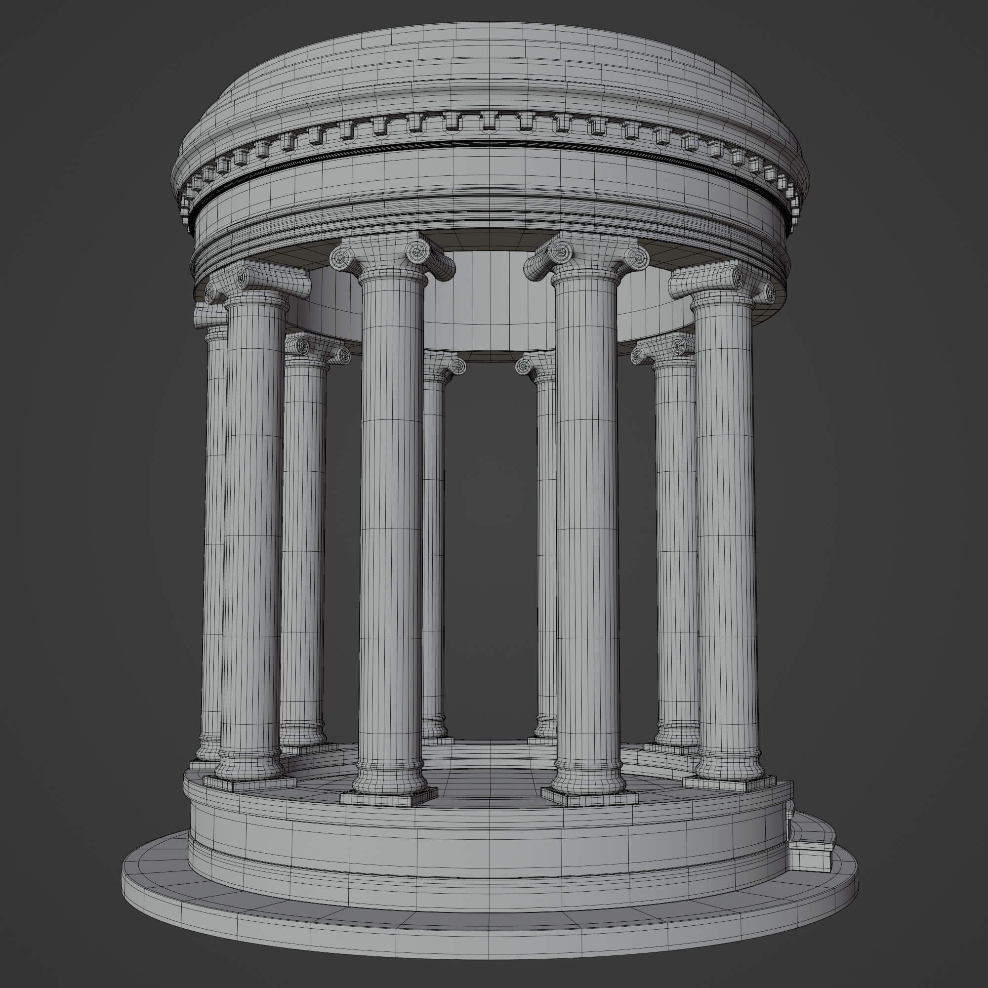 Sculpture Column - 3D Model by 3DModelingCorp