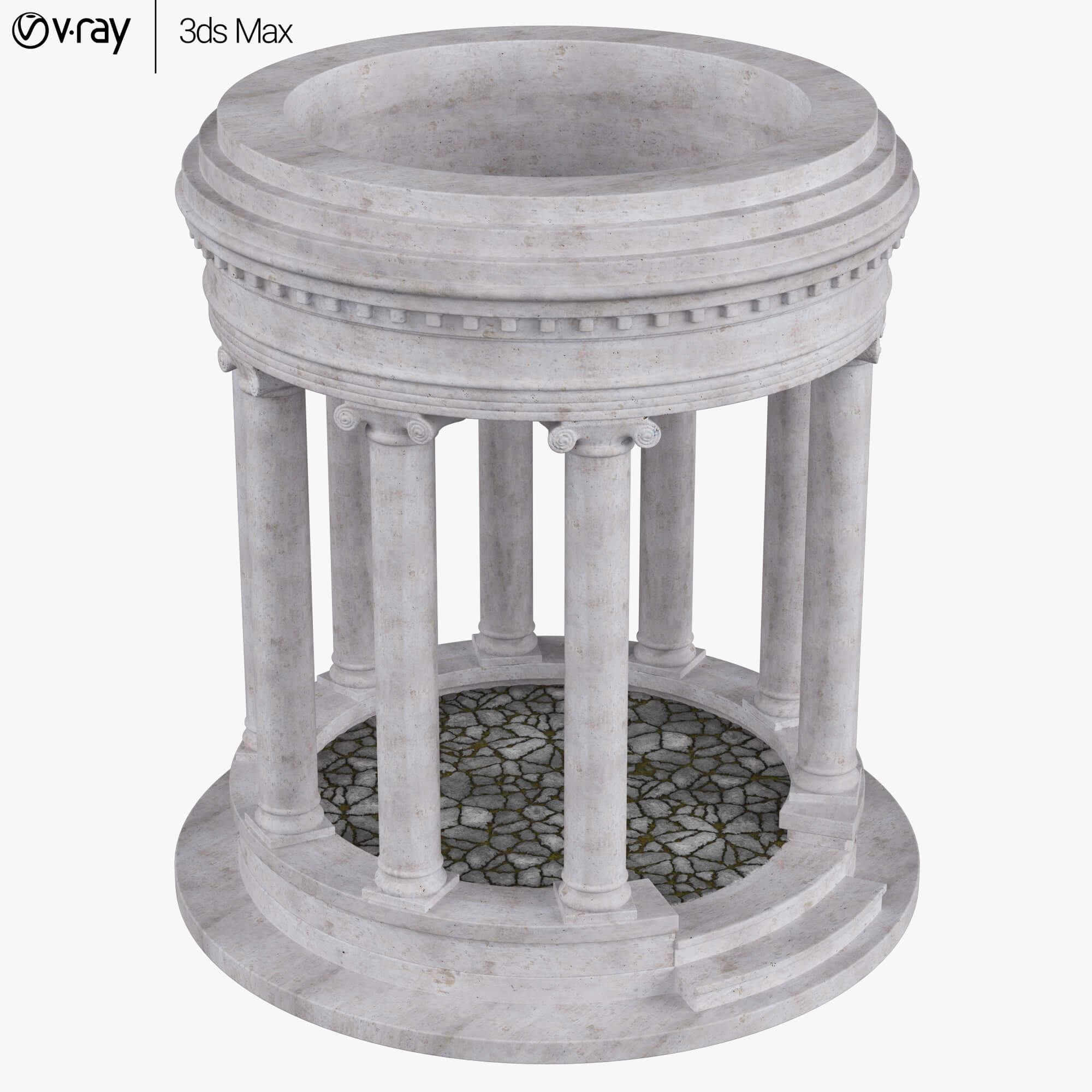 Sculpture Column - 3D Model by 3DModelingCorp