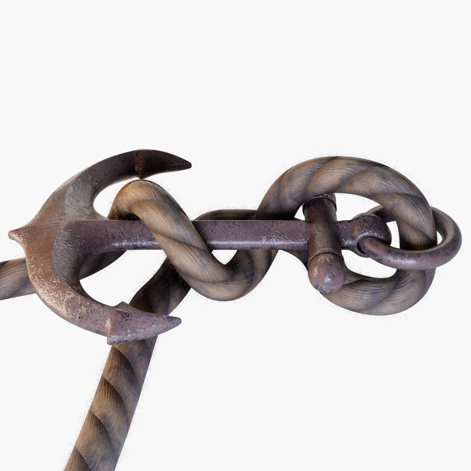 Old Ship Anchor - 3D Model by 3DModelingCorp