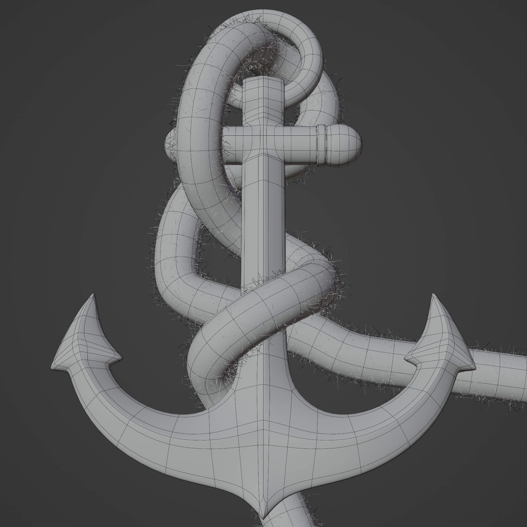 Old Ship Anchor - 3D Model by 3DModelingCorp
