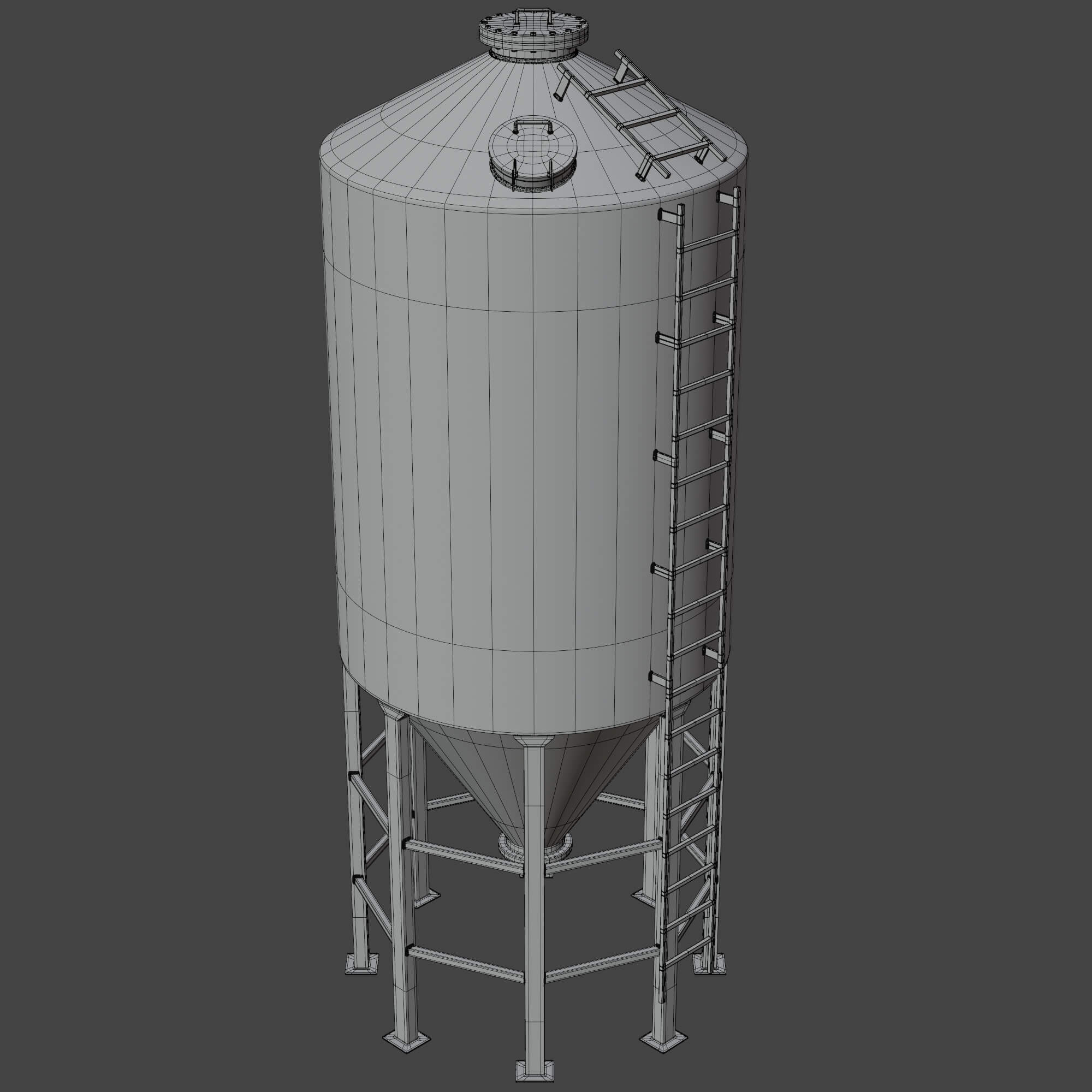 Silo Storage - 3D Model by 3DModelingCorp