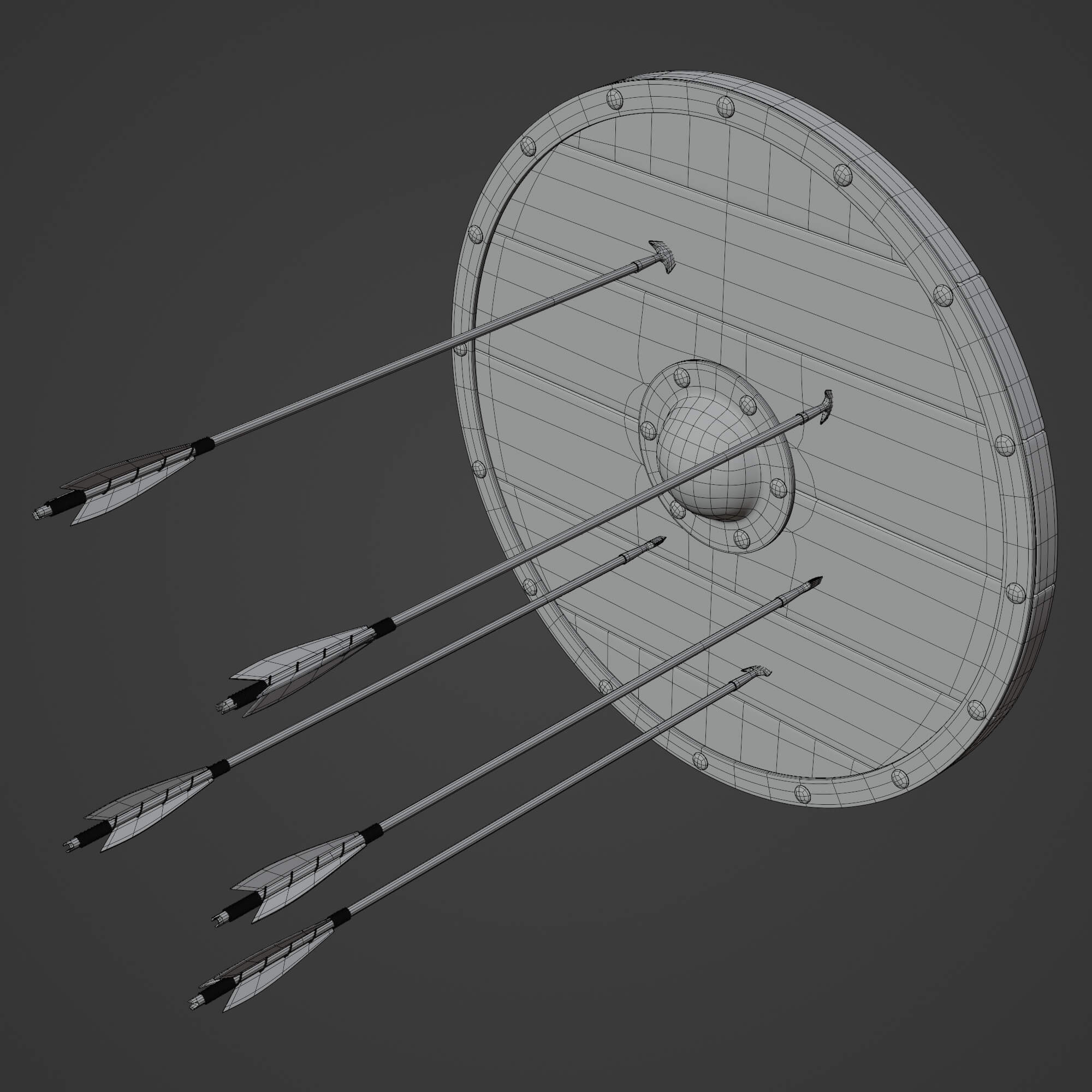 Viking Shield - 3D Model by 3DModelingCorp
