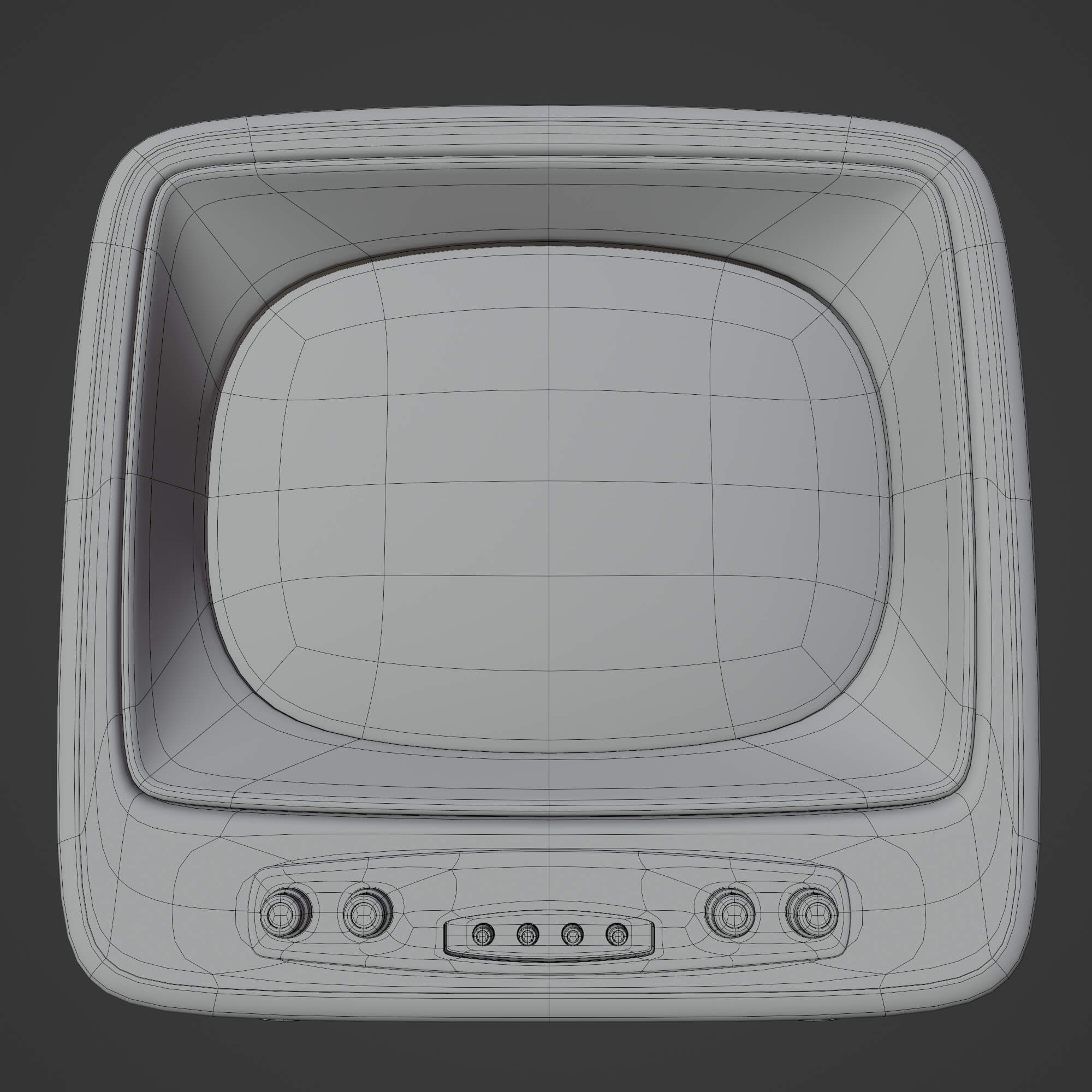 Vintage Wood TV - 3D Model by 3DModelingCorp