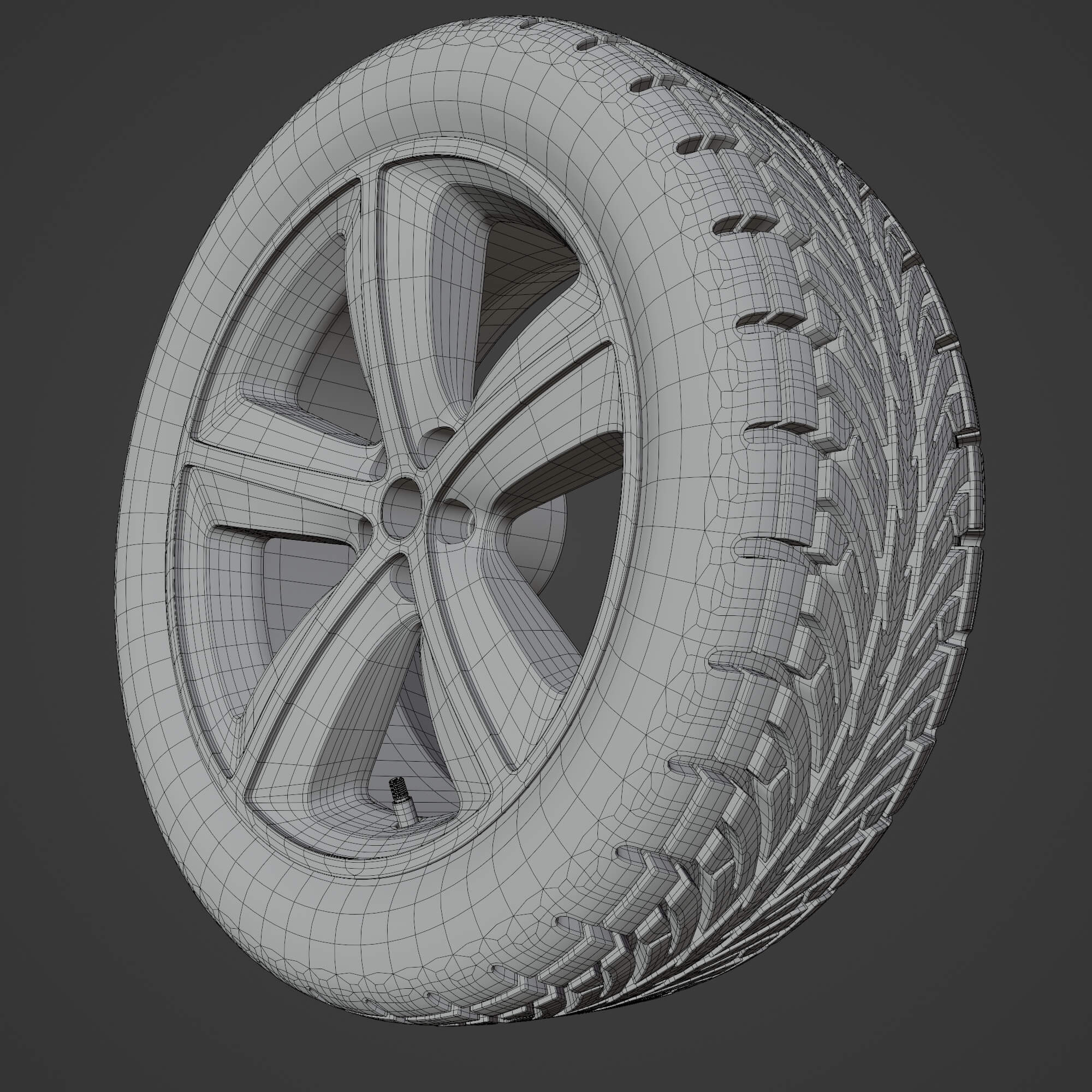 Wheel 3D Model by 3DModelingCorp